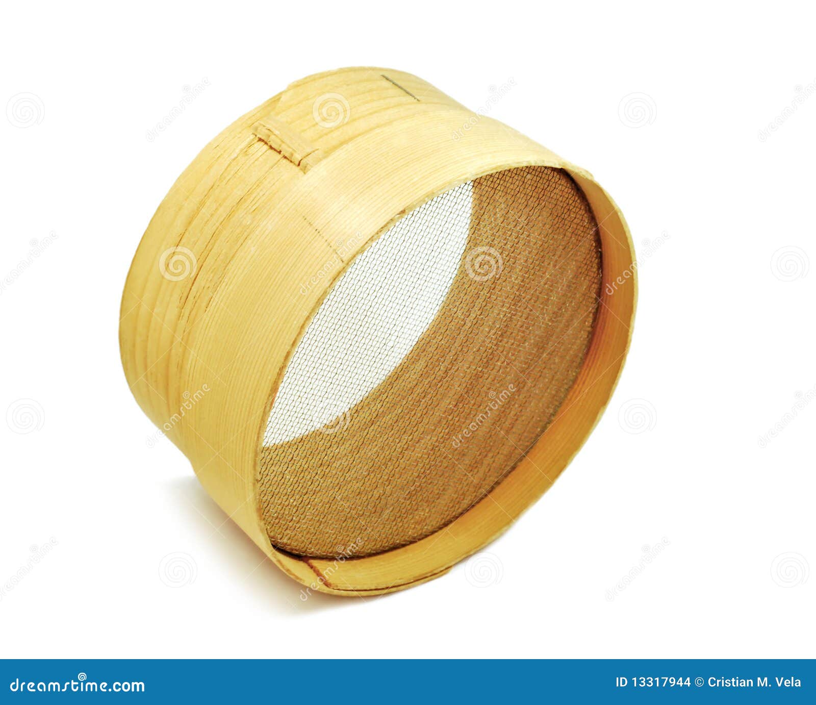 Wooden sieve stock photo. Image of work, bolter, white - 13317944