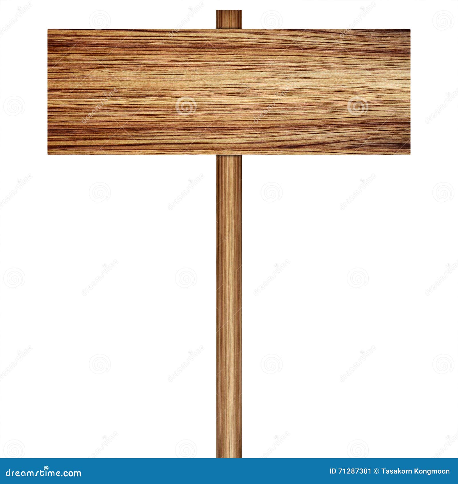 Wooden Sign Board Isolated on White Stock Image - Image of billboard ...