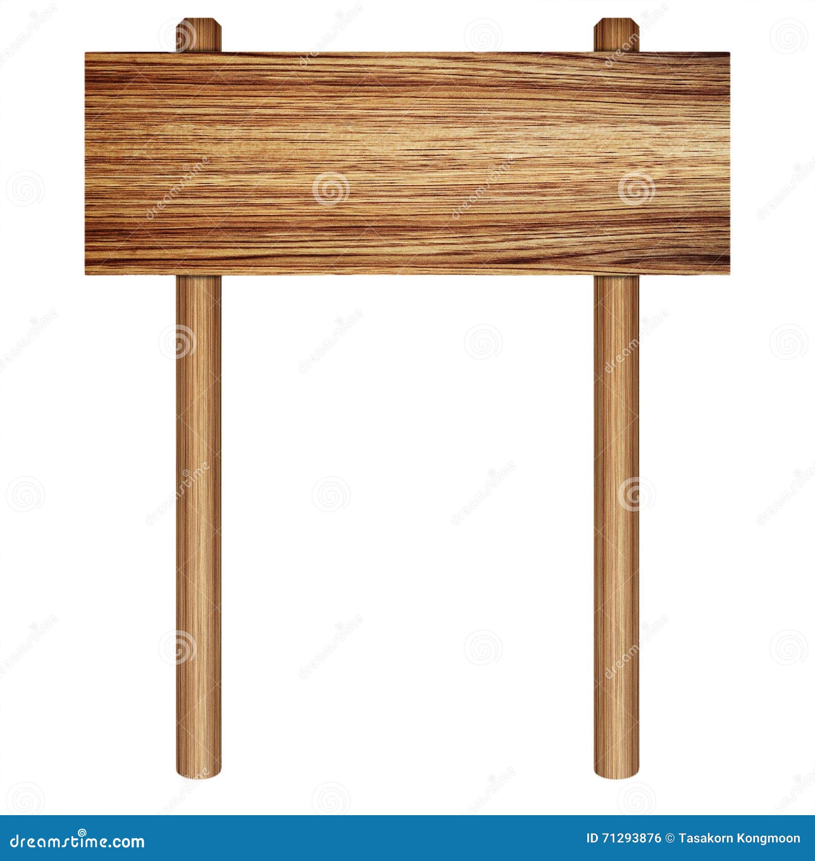 Wooden Sign Board Isolated on White Stock Photo - Image of pointer ...