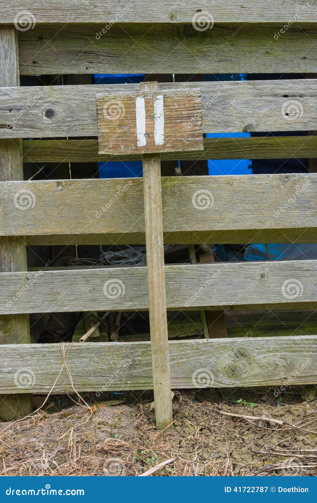 Wooden Sign Giving Garden Plot Number Royalty-Free Stock Photography ...