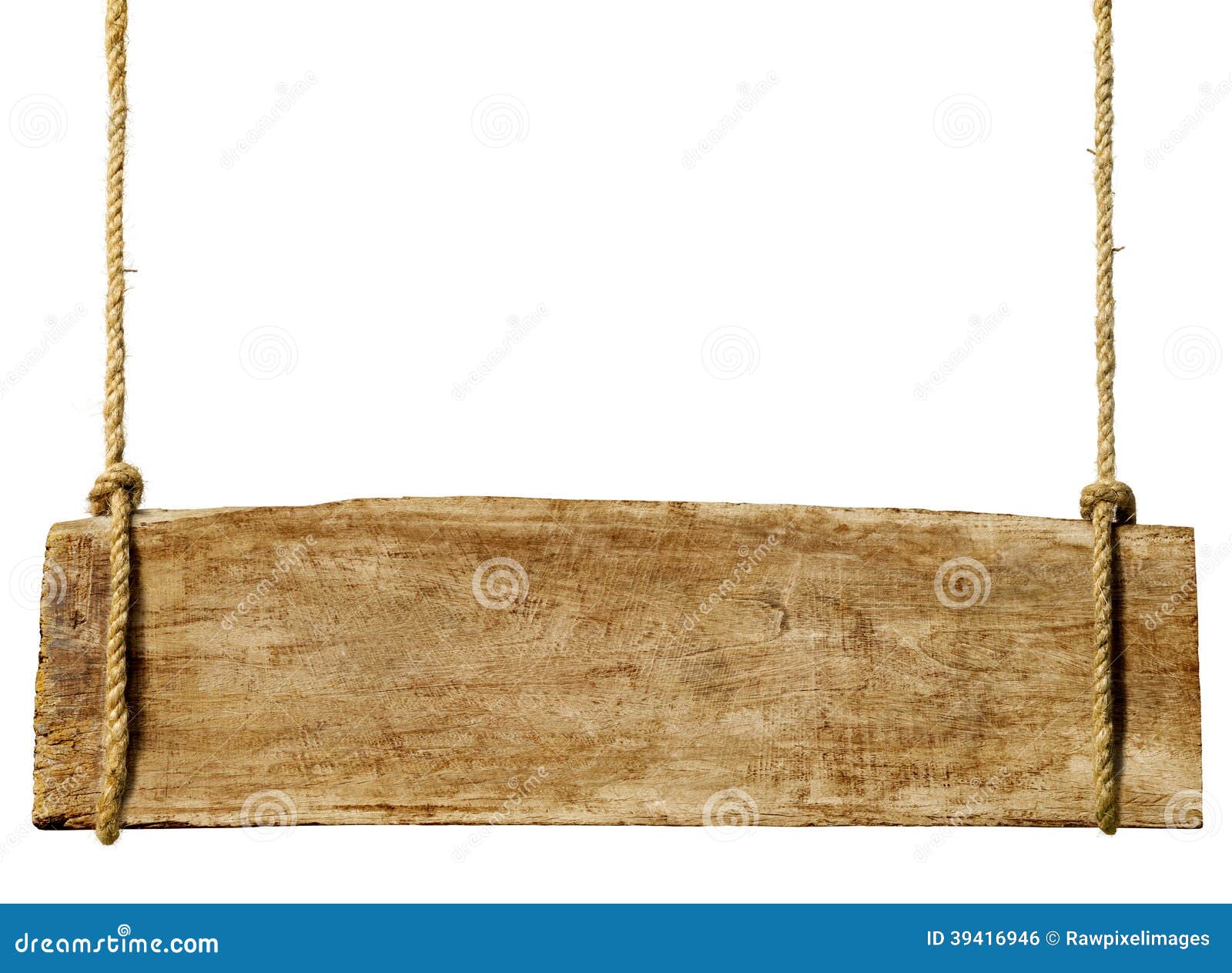 Blank Wood Sign With Rope Png