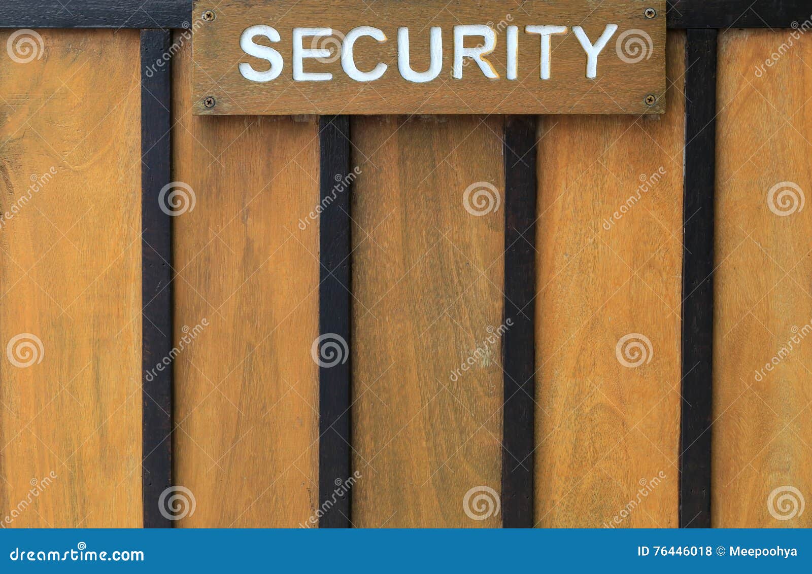 Wooden Sign Have a Letters of Security. Stock Photo - Image of security ...
