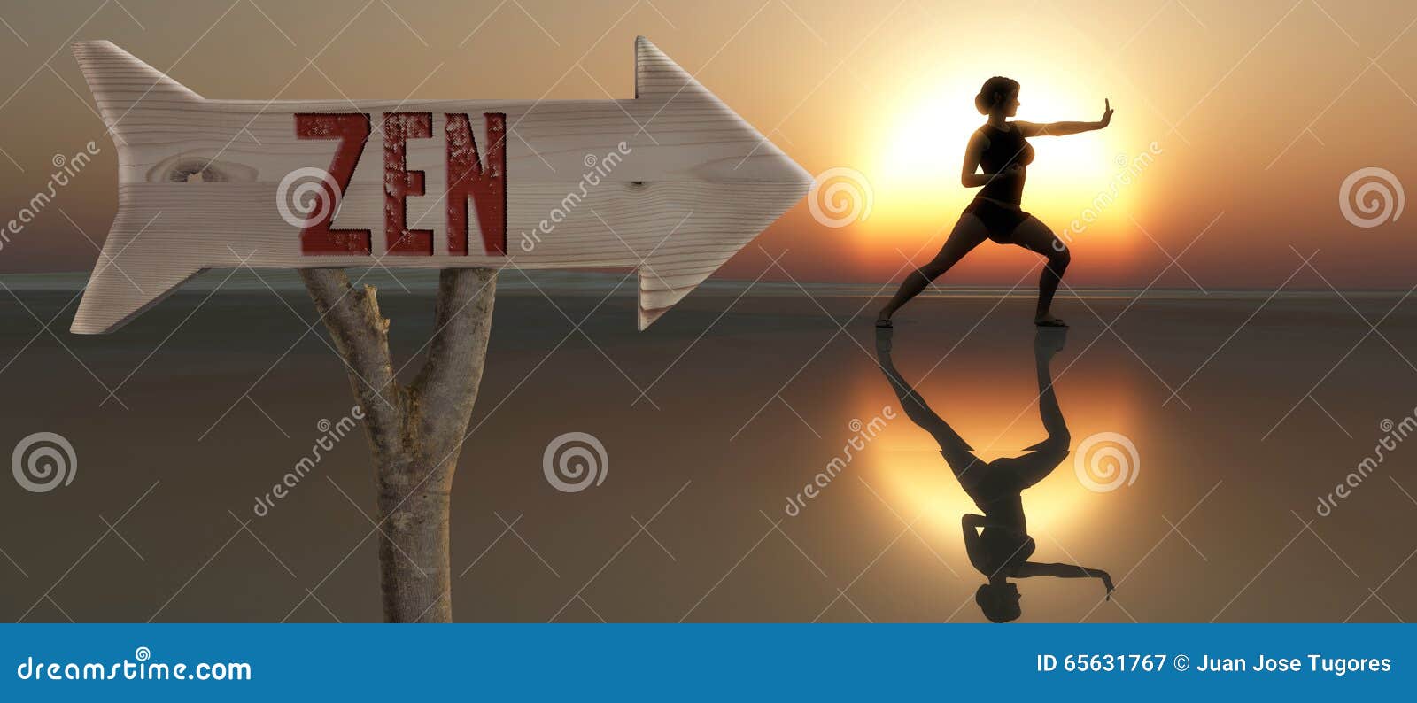 Wooden sign indicating zen stock image. Image of meditation - 65631767