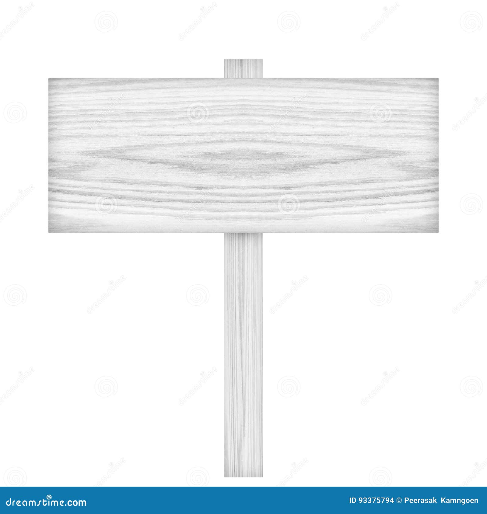 Wooden Sign Isolated on White Background, Stock Photo - Image of nature ...