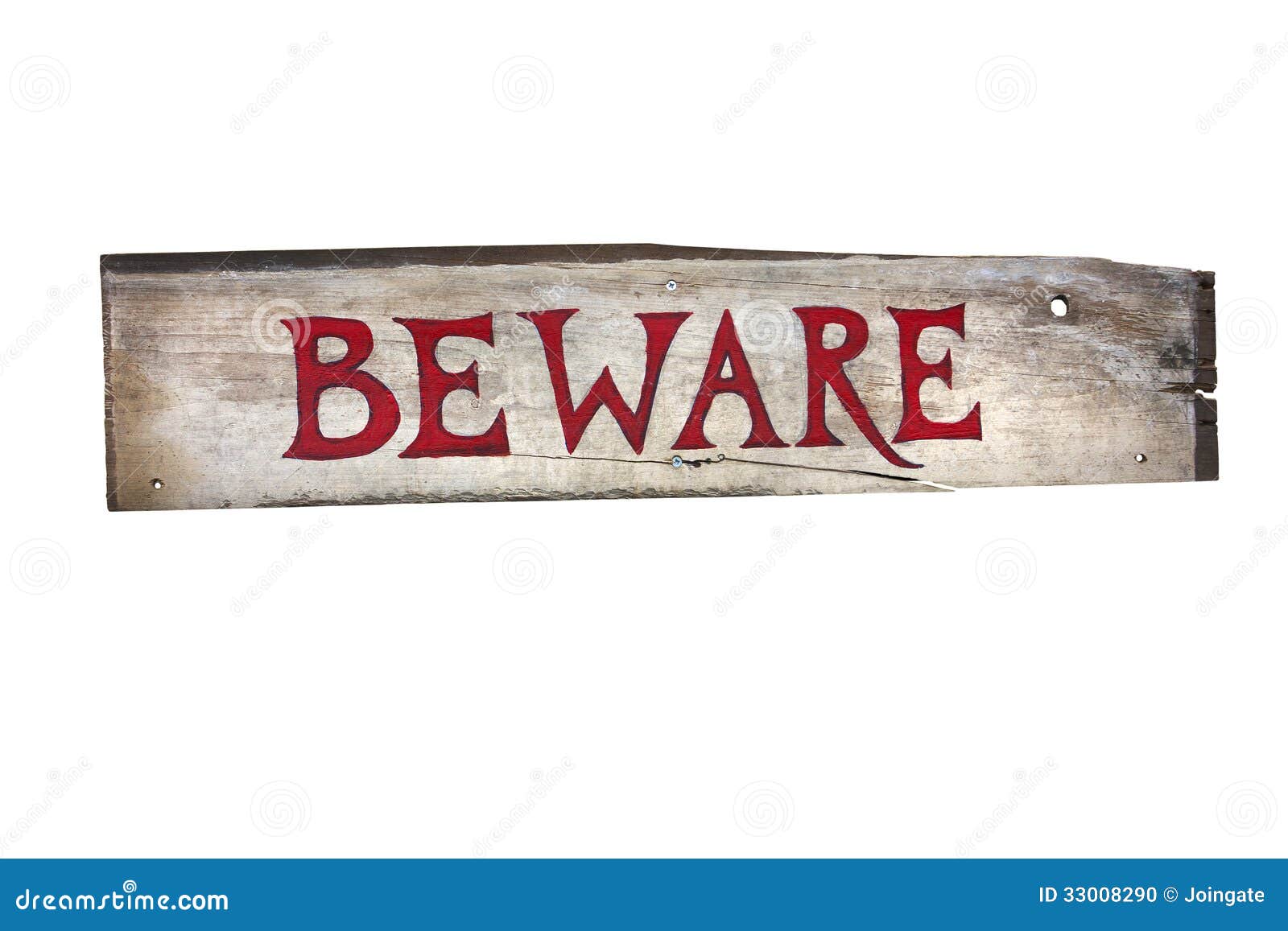 Wooden Sign that Says Beware Stock Photo - Image of letters, sign: 33008290