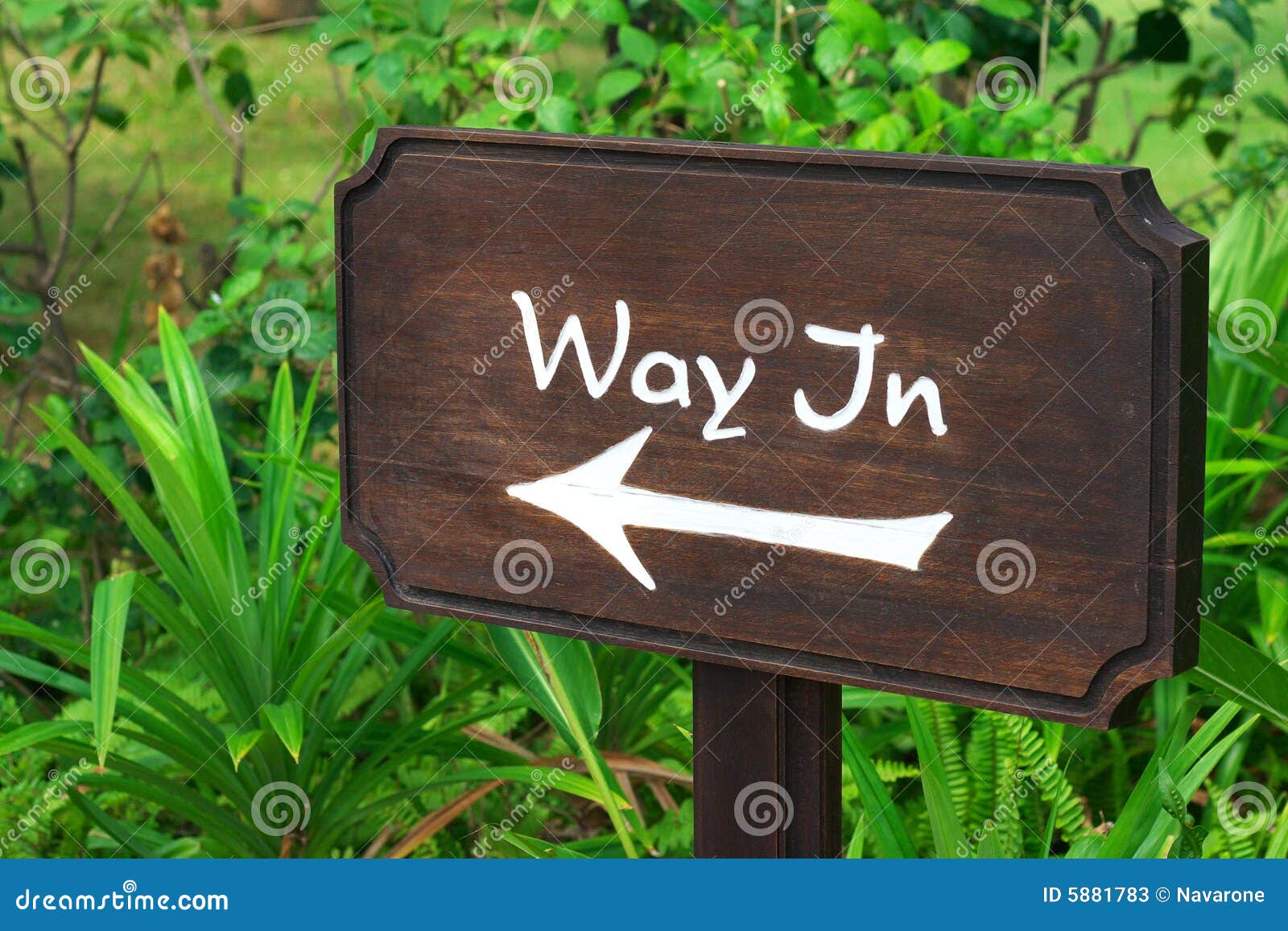 Wooden sign Way in stock image. Image of signpost, direction - 5881783