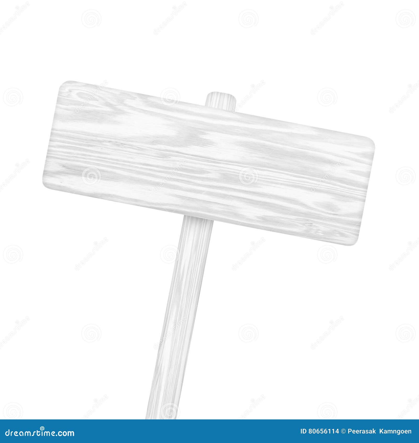 Wooden Sign on White Background Stock Photo - Image of grain ...