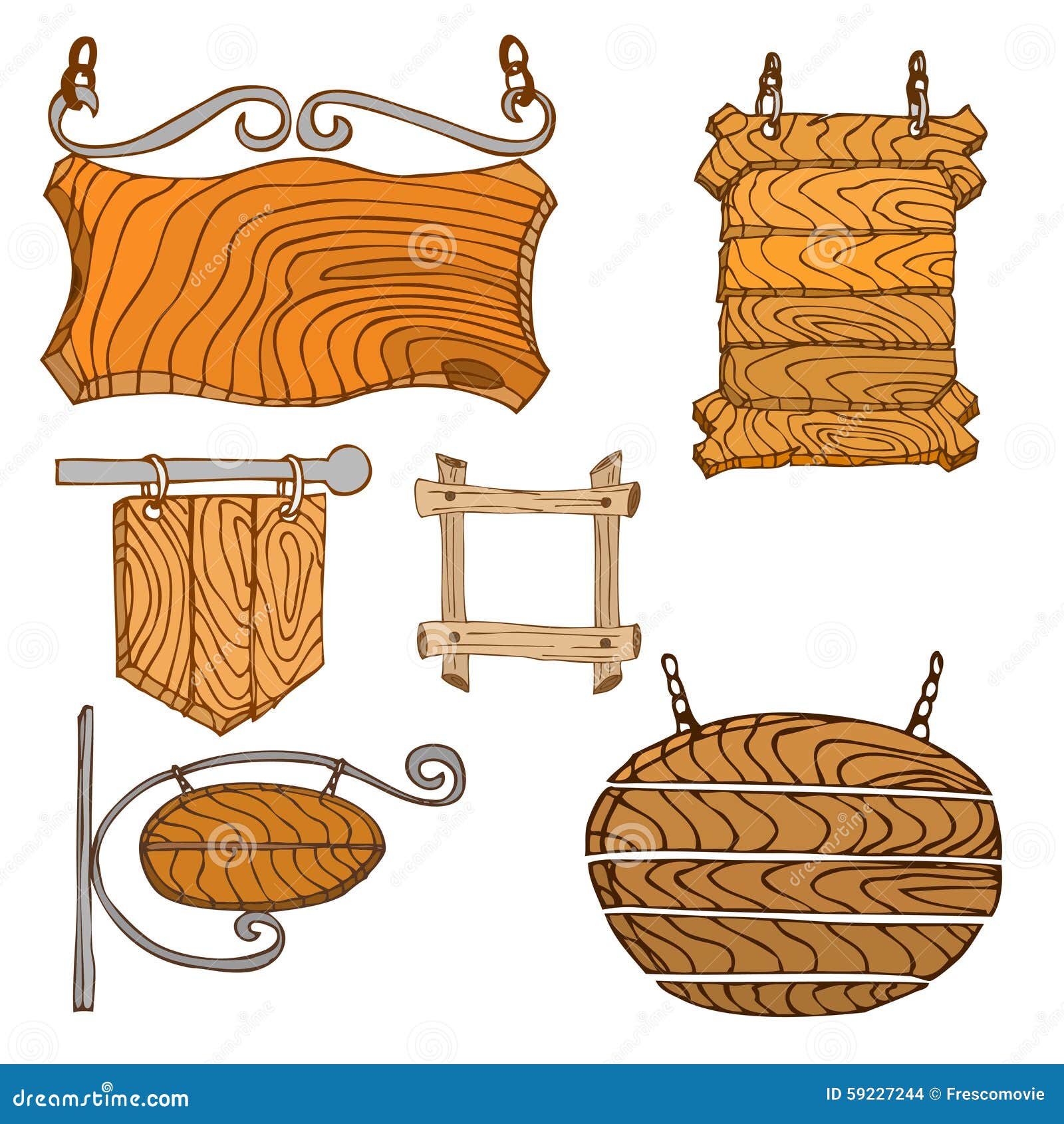 Wooden Signpos stock vector. Illustration of natural - 59227244