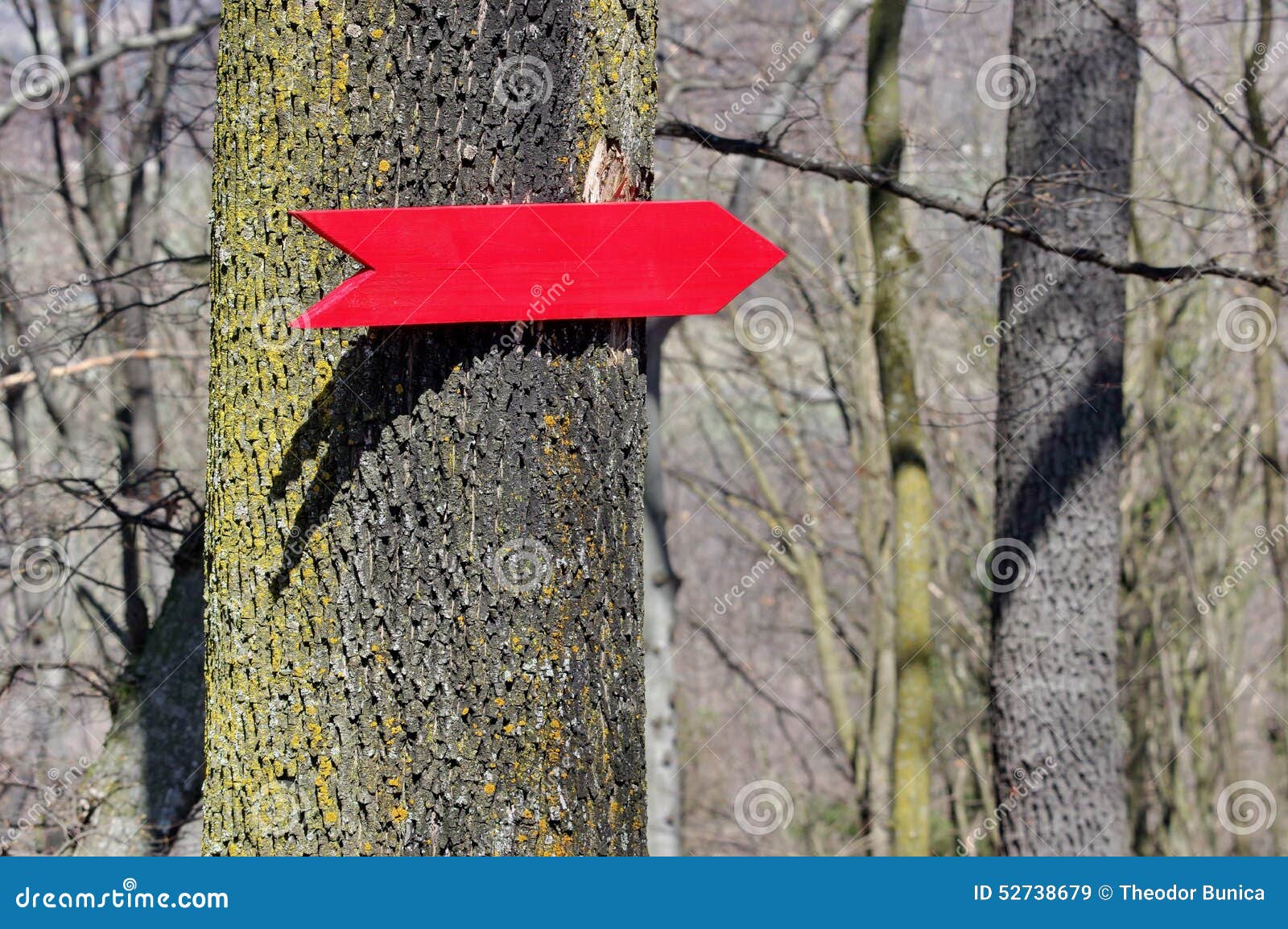 Wooden red signpost stock image. Image of destination - 52738679