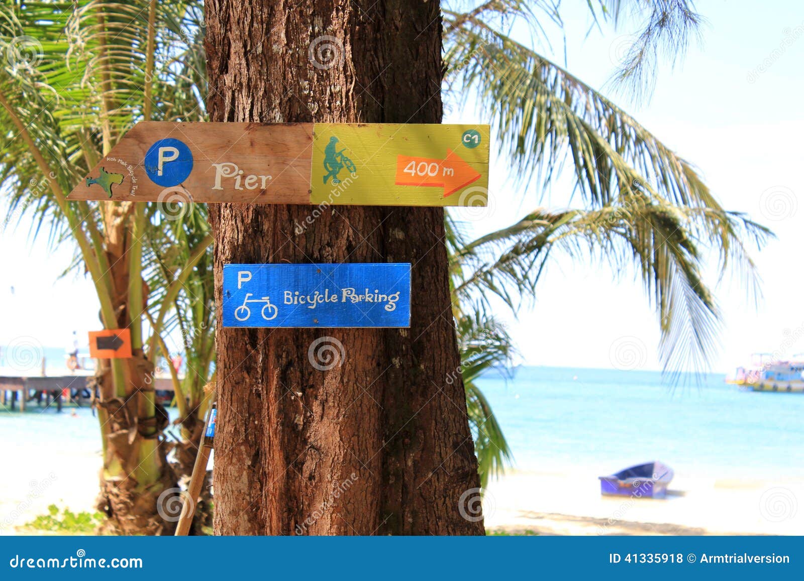 Wooden Signpost on the Seaside Stock Photo - Image of heap, outside ...