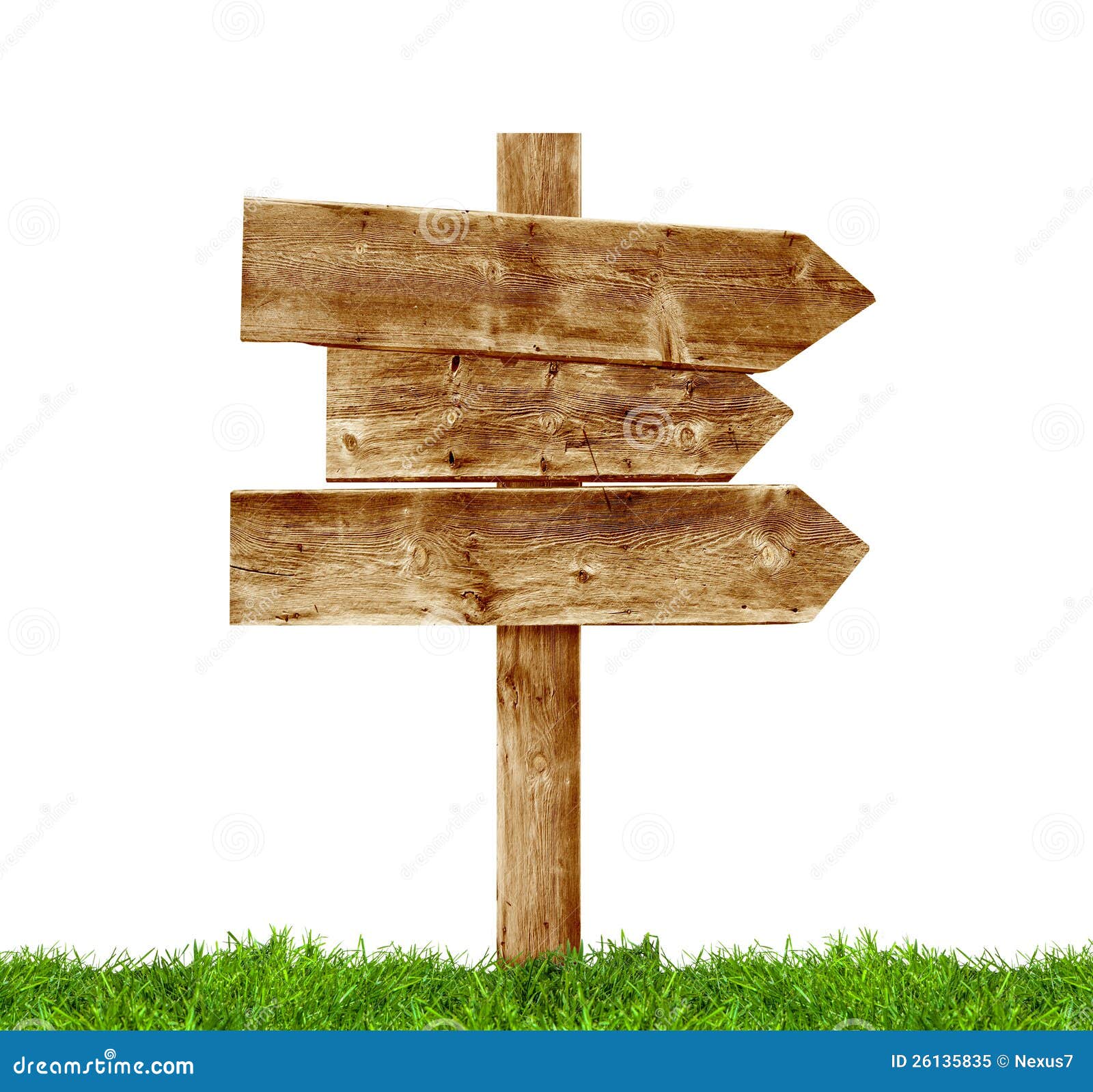 Wooden Signposts stock illustration. Illustration of objects - 26135835