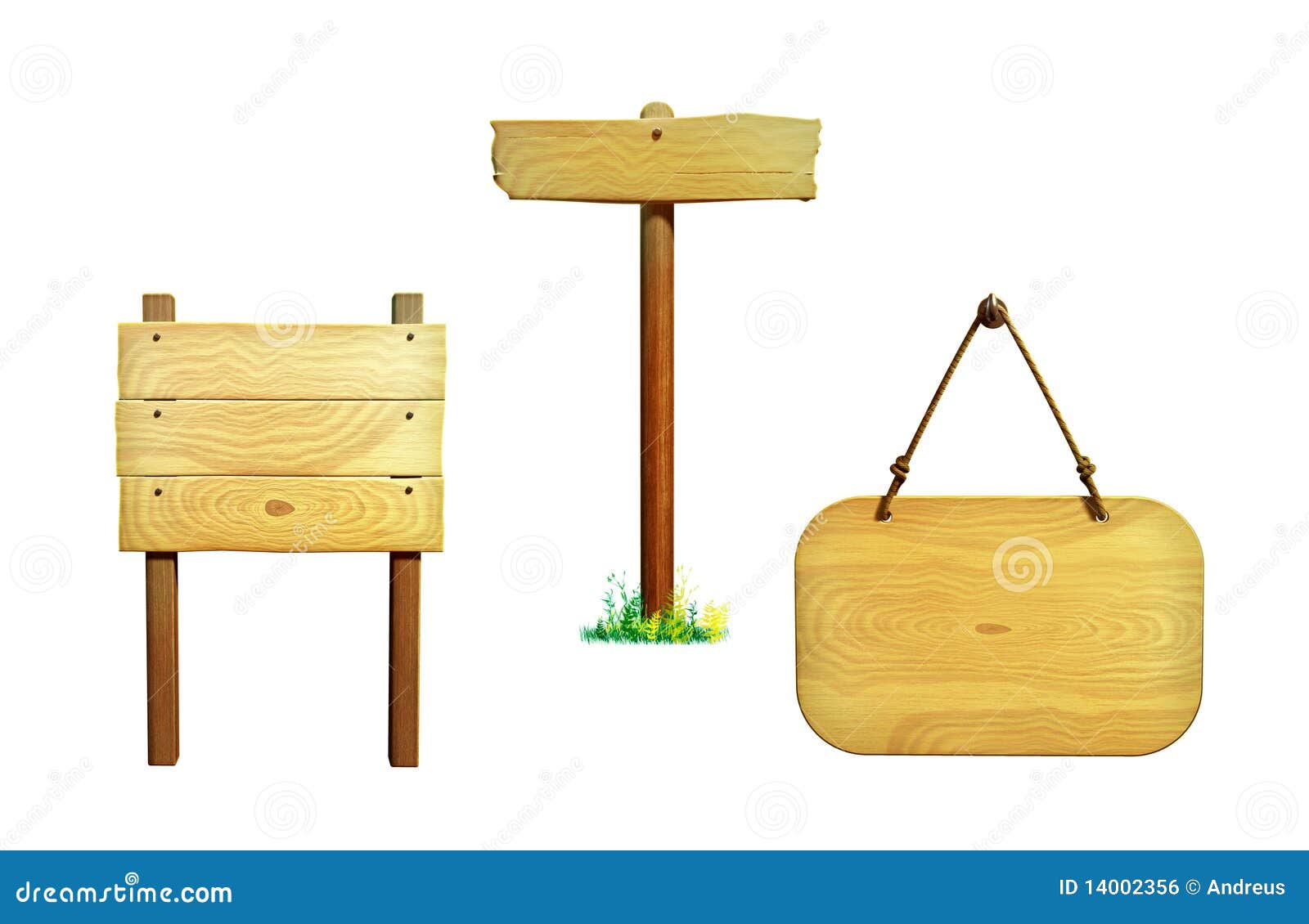 Wooden signs stock illustration. Illustration of bunch - 14002356