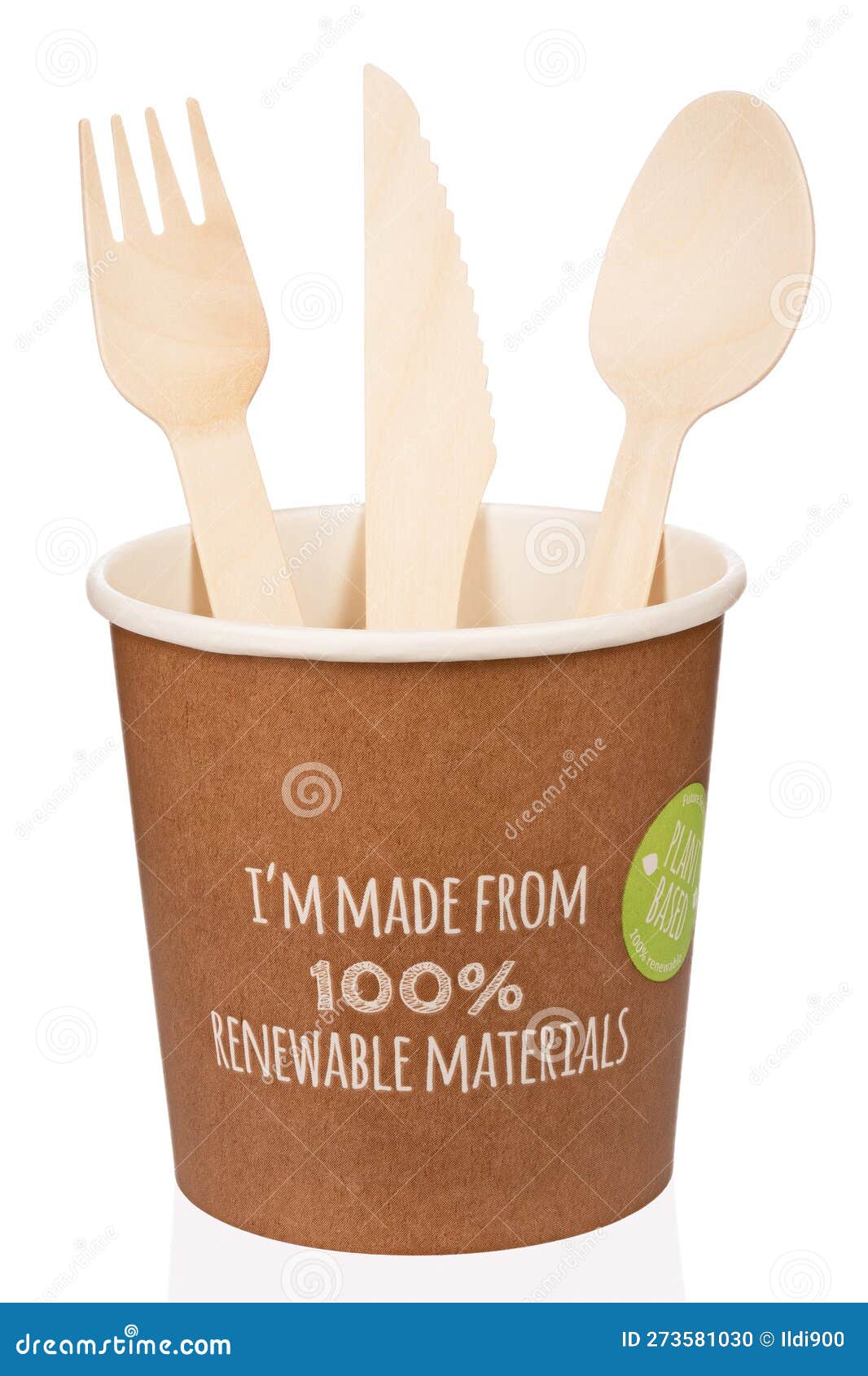 Wooden Single Use Kitchenware Stock Photo - Image of food, spoons ...