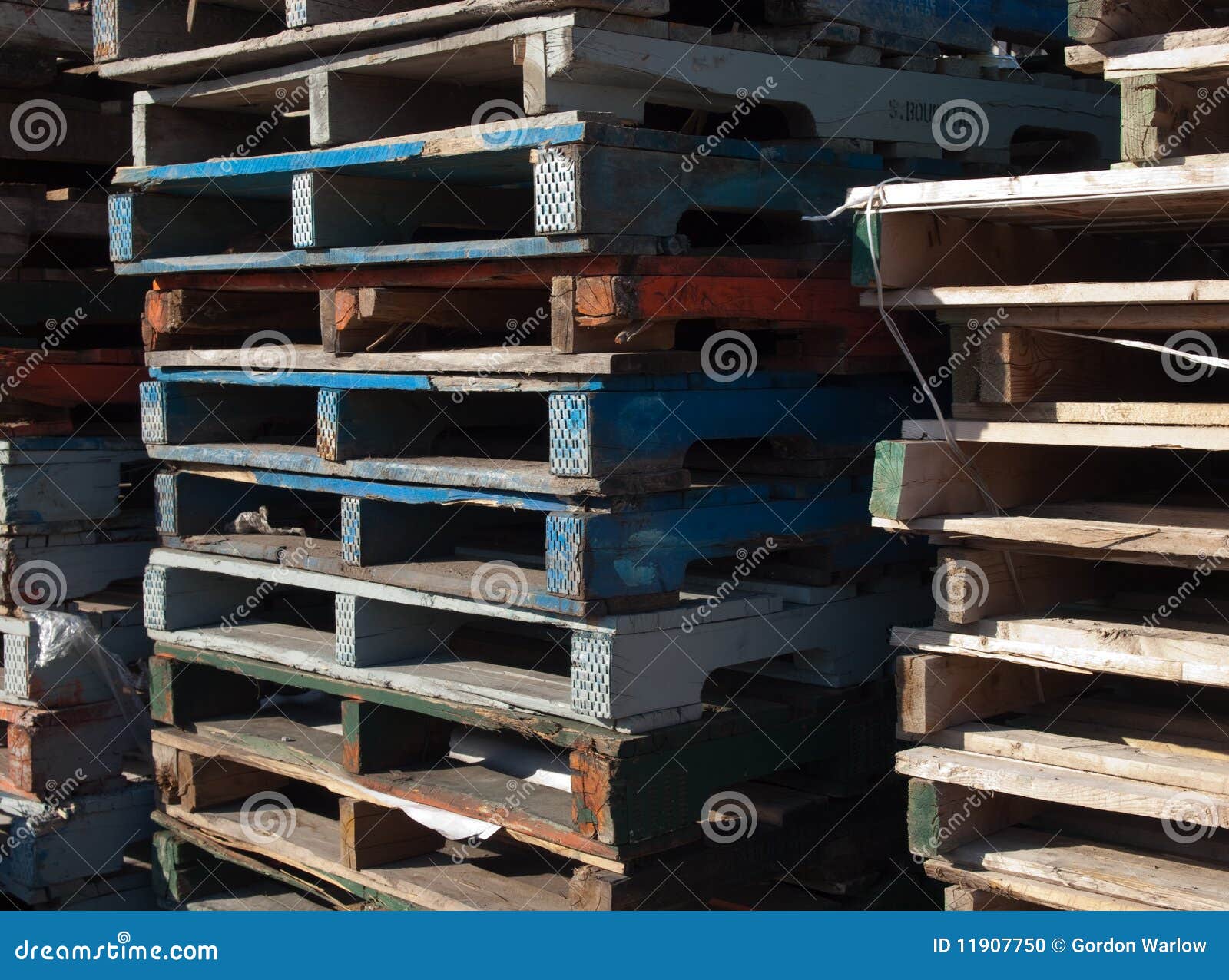 Wooden Skids stock photo. Image of pallet, load, outdoor - 11907750