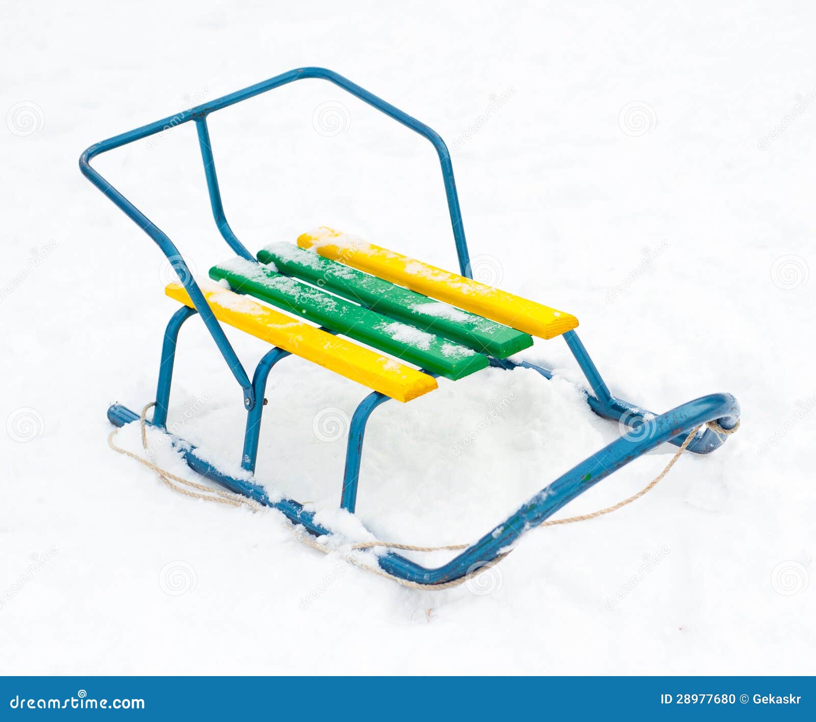 Wooden sledge stock photo. Image of seasonal, outdoors - 28977680