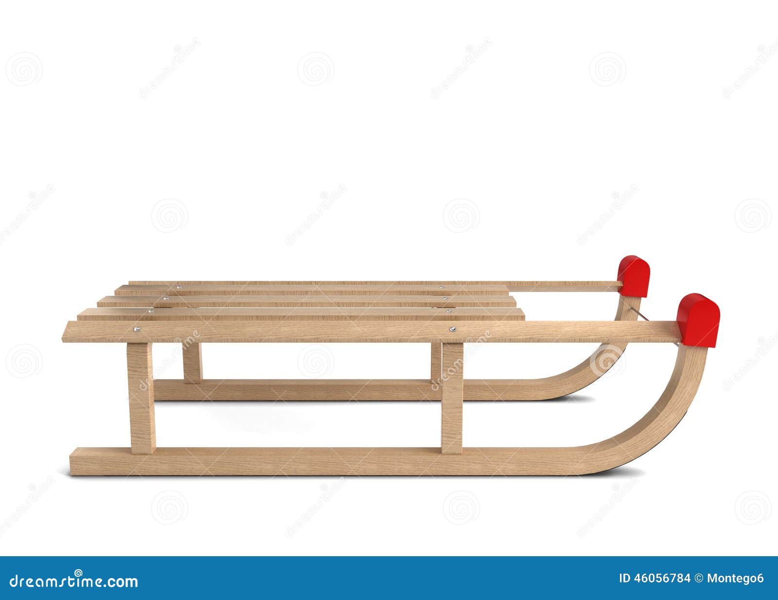 Wooden sledge stock illustration. Illustration of sledge - 46056784