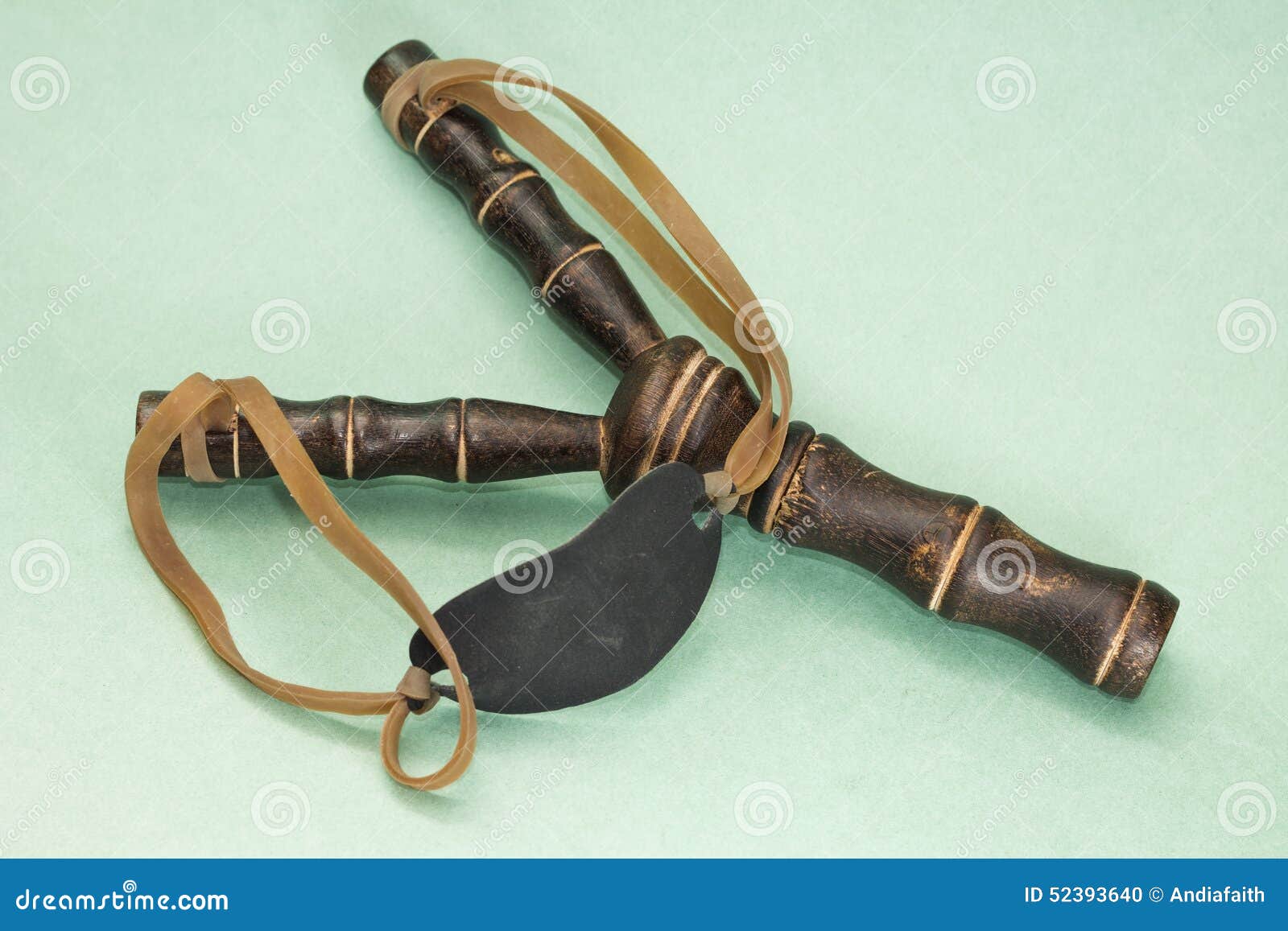Wooden Slingshot on Green Background Stock Photo - Image of natural ...