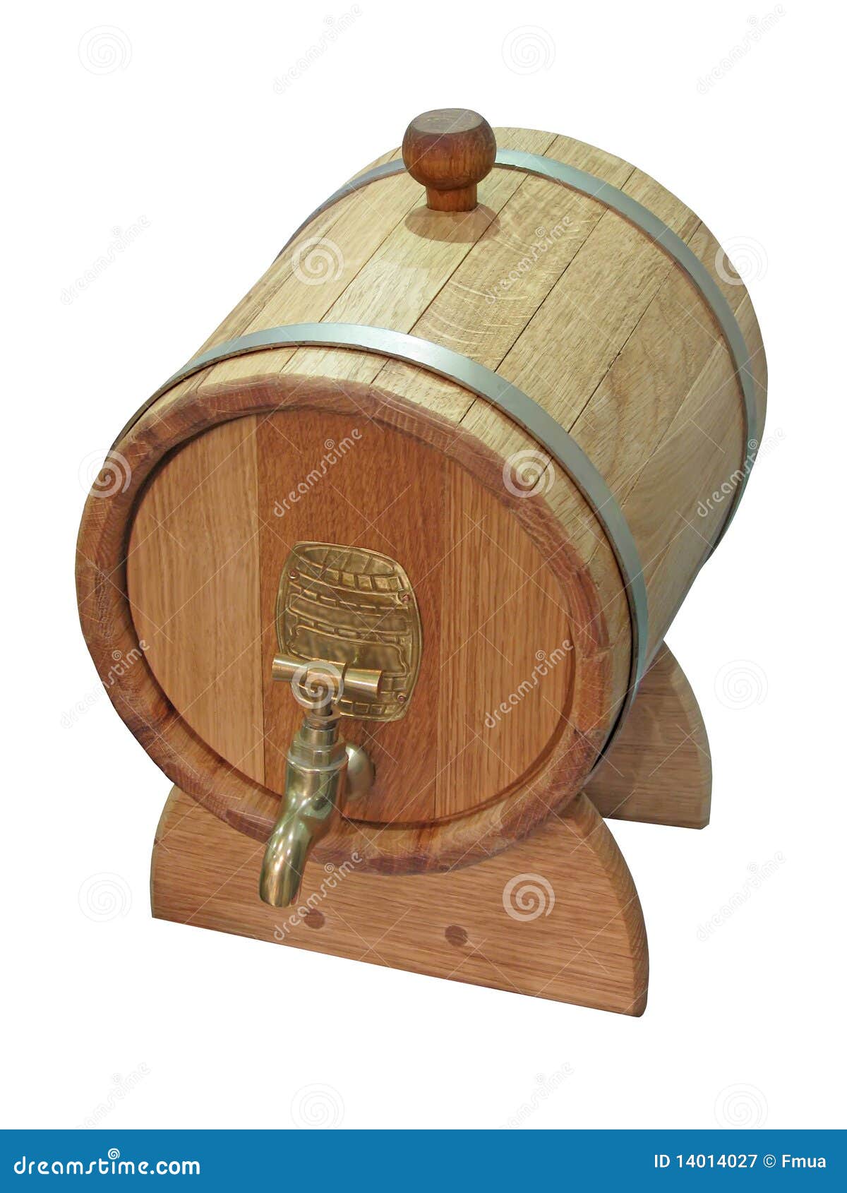 Wooden Small Barrel Isolated, Stock Image - Image of aged, conceptual ...