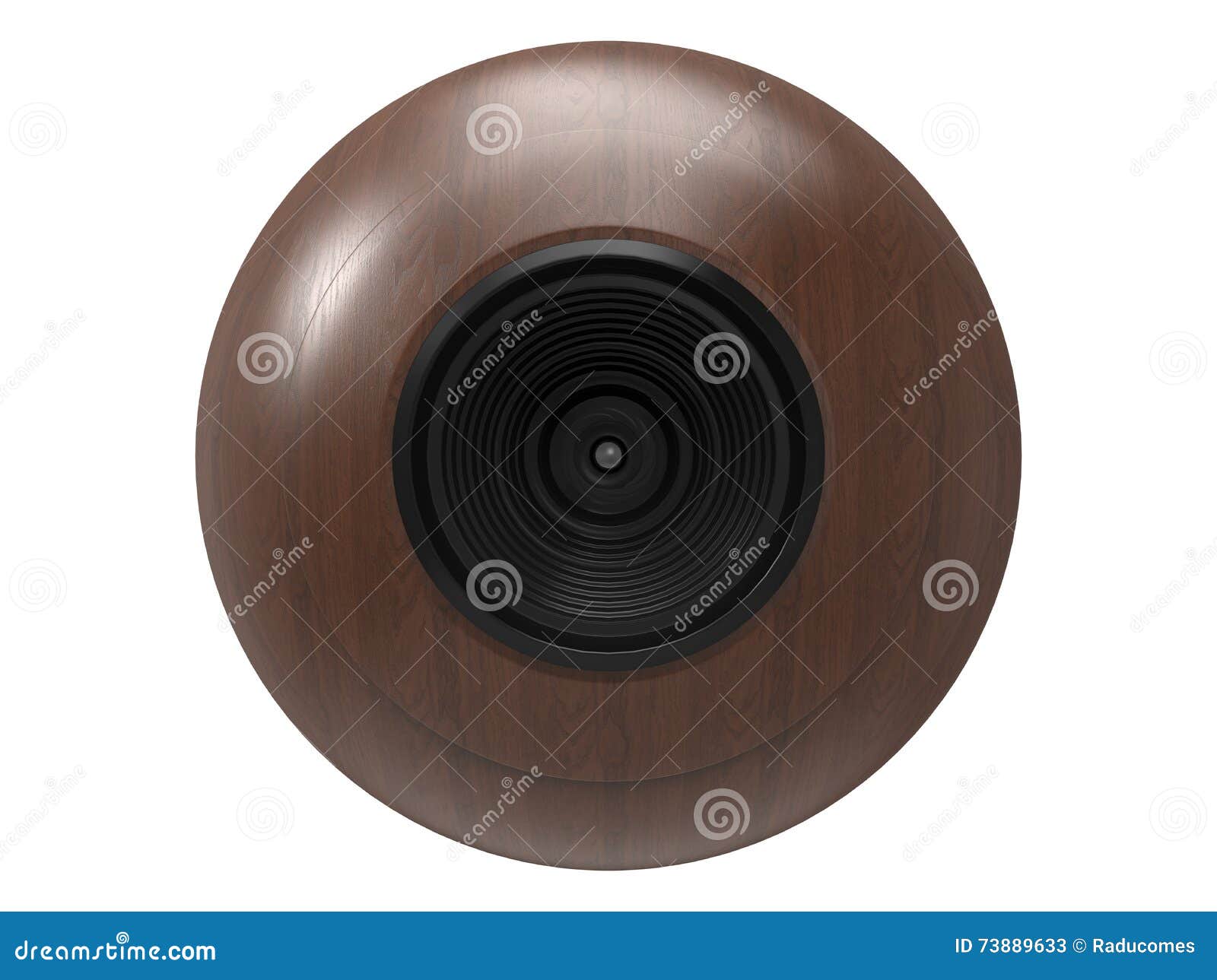 Wooden sphere camera stock illustration. Illustration of looking - 73889633