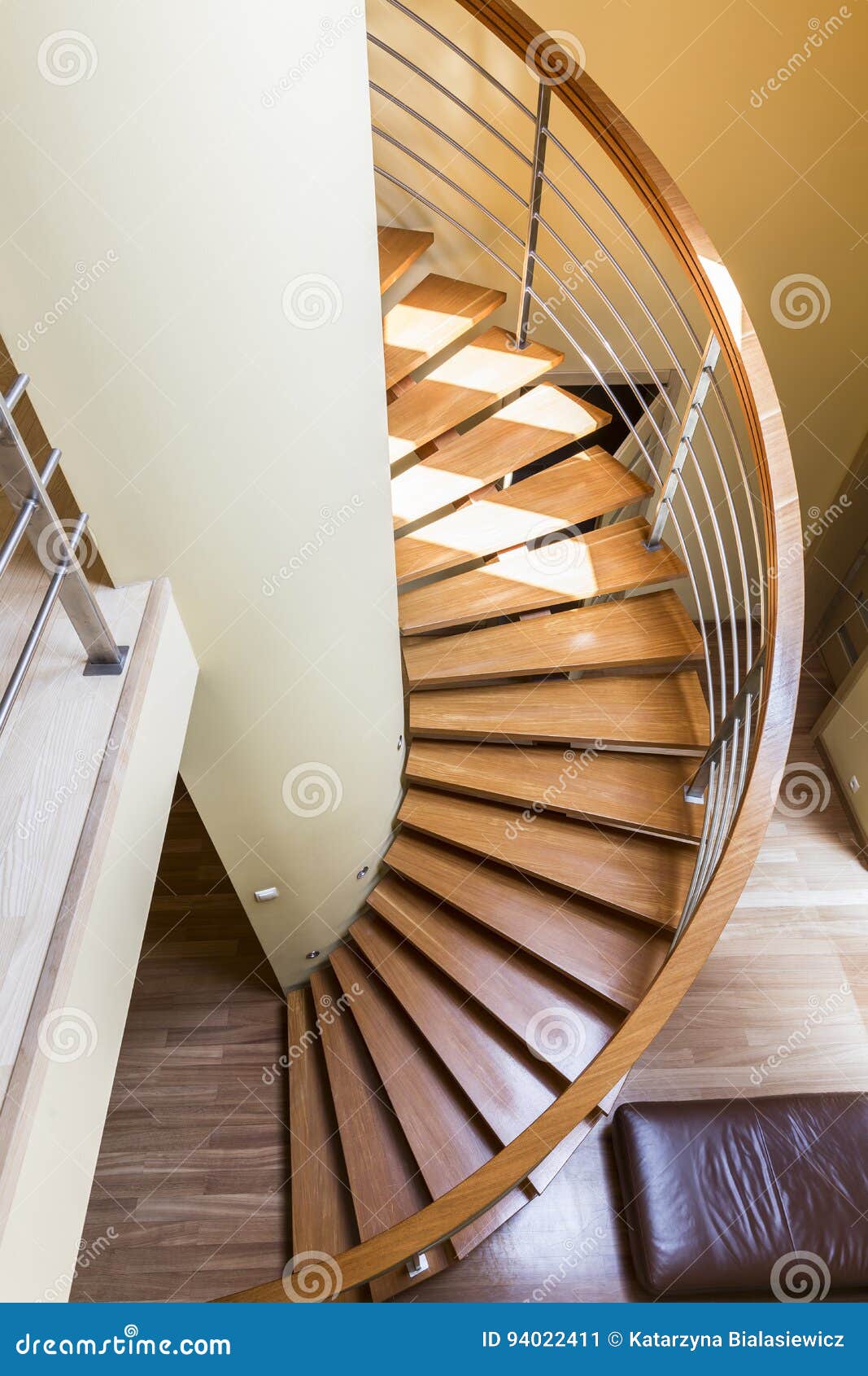 Wooden Spiral Handrail Royalty-Free Stock Photo | CartoonDealer.com ...