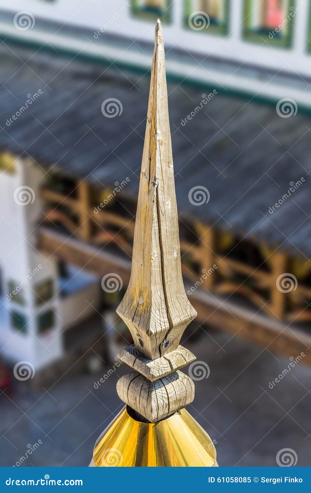 Wooden spire stock image. Image of building, history - 61058085