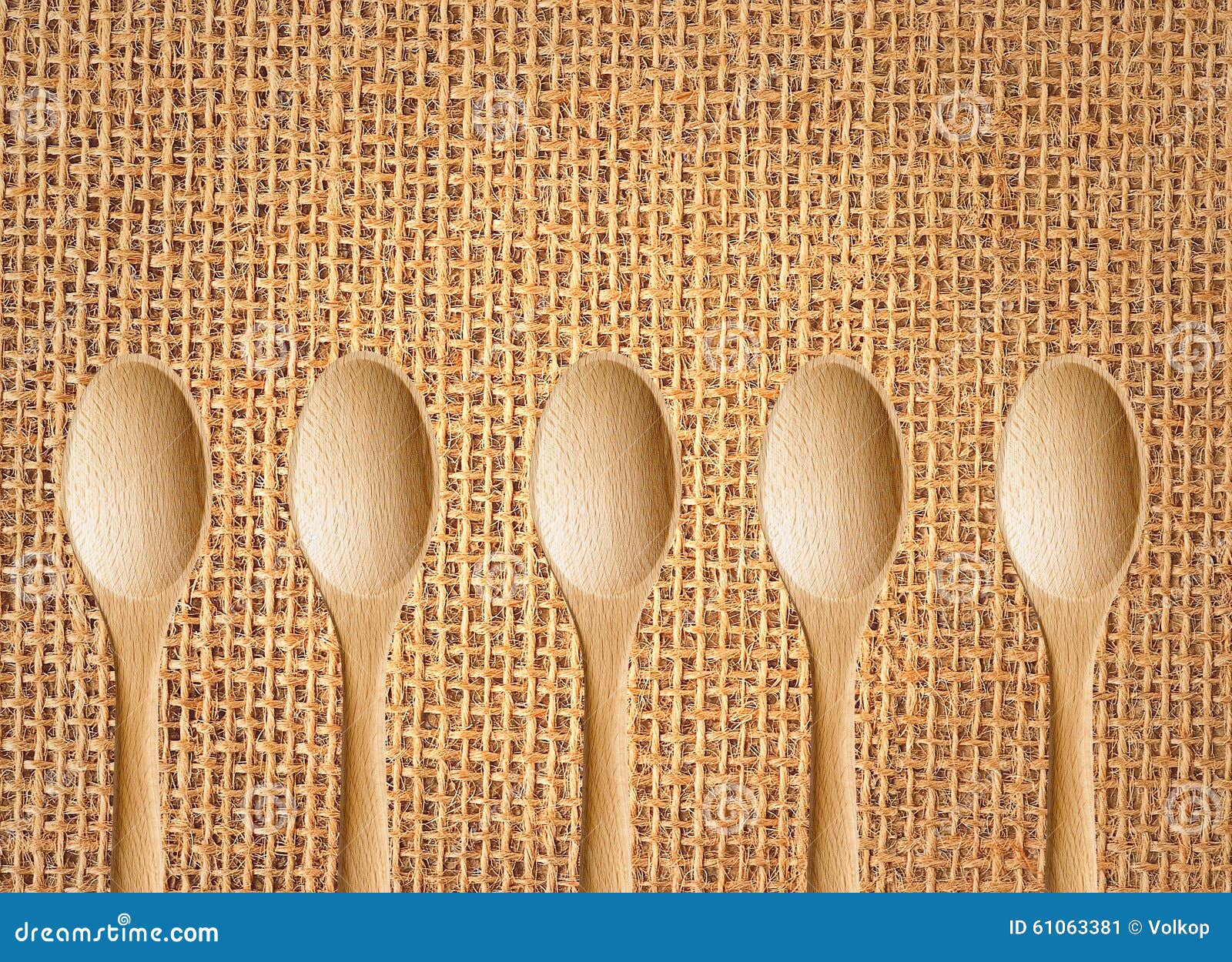 Wooden Spoon Background Texture of Coarse Cloth Stock Image - Image of ...