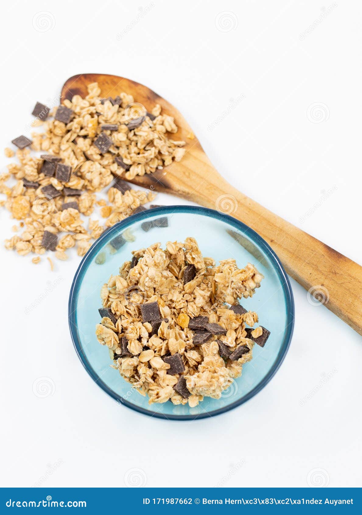 Wooden spoon with cereals stock photo. Image of spoon - 171987662