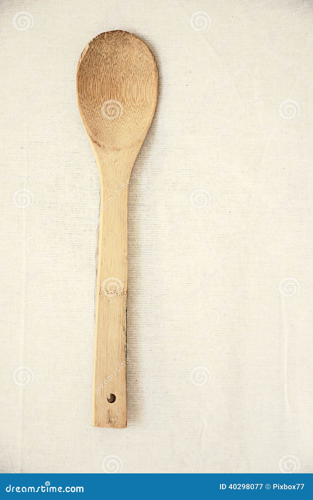Wooden spoon on fabric stock image. Image of serve, household - 40298077