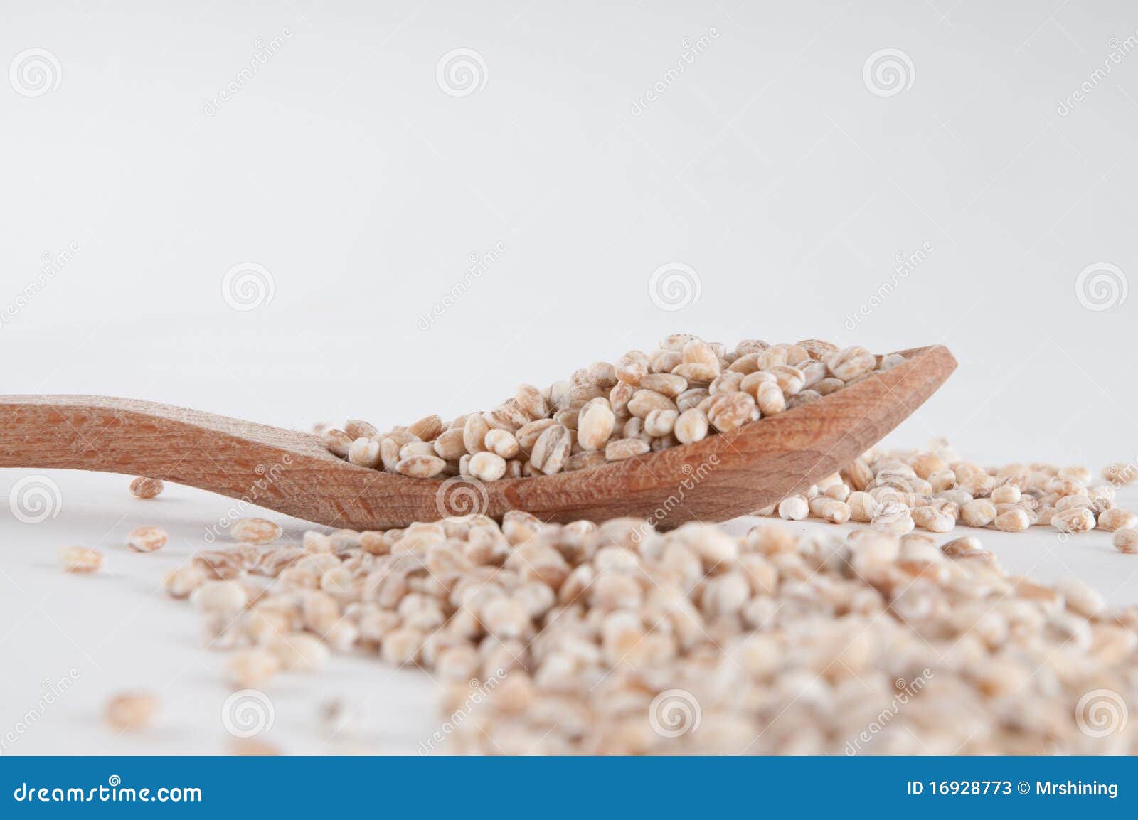 Wooden spoon and grain stock image. Image of spoon, dinner - 16928773