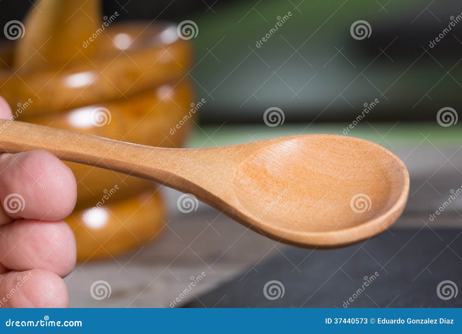 Wooden spoon stock image. Image of domestic, natural - 37440573