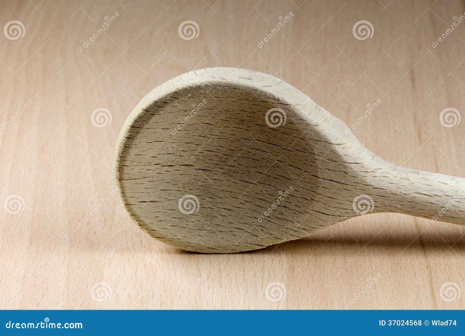 Wooden Spoon Lying on the Table Stock Photo - Image of tableware, macro ...