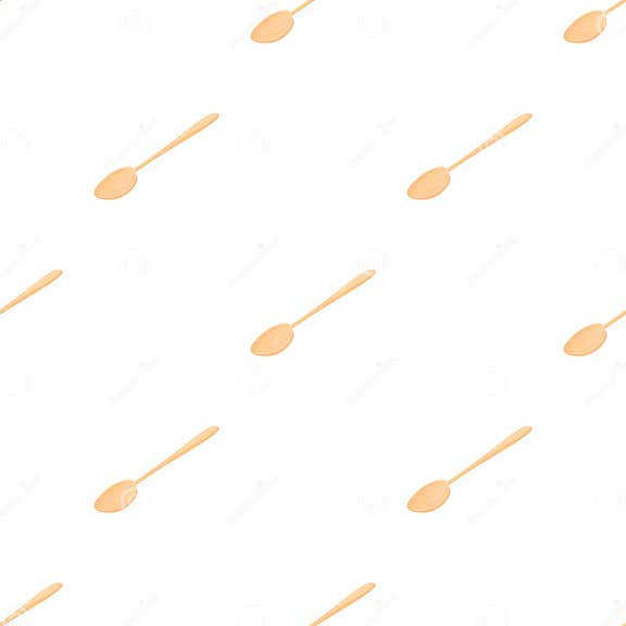 Wooden Spoon Pattern Seamless Vector Stock Vector - Illustration of ...