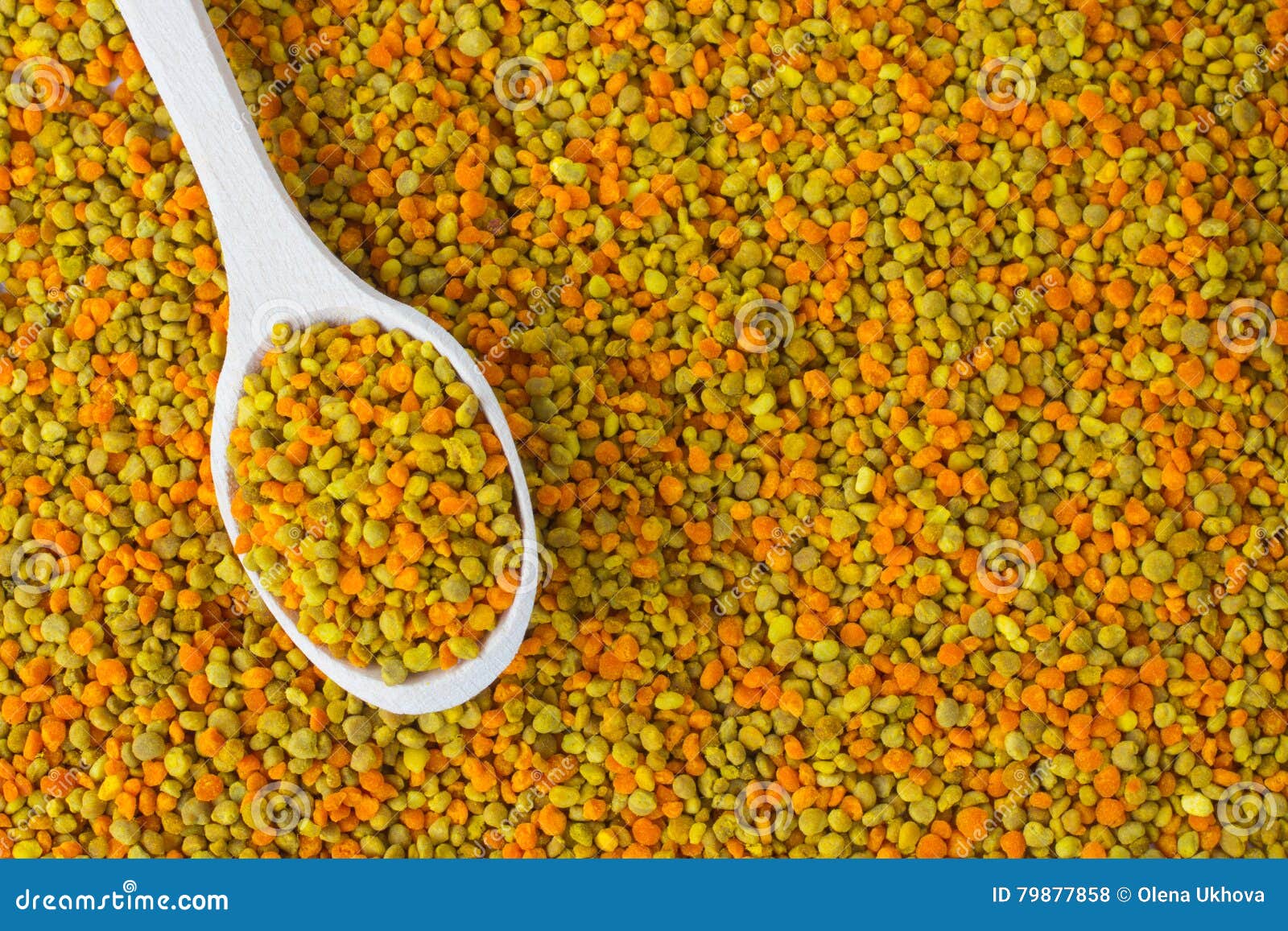 Wooden Spoon with Pollen on Pollen Background Stock Photo - Image of ...