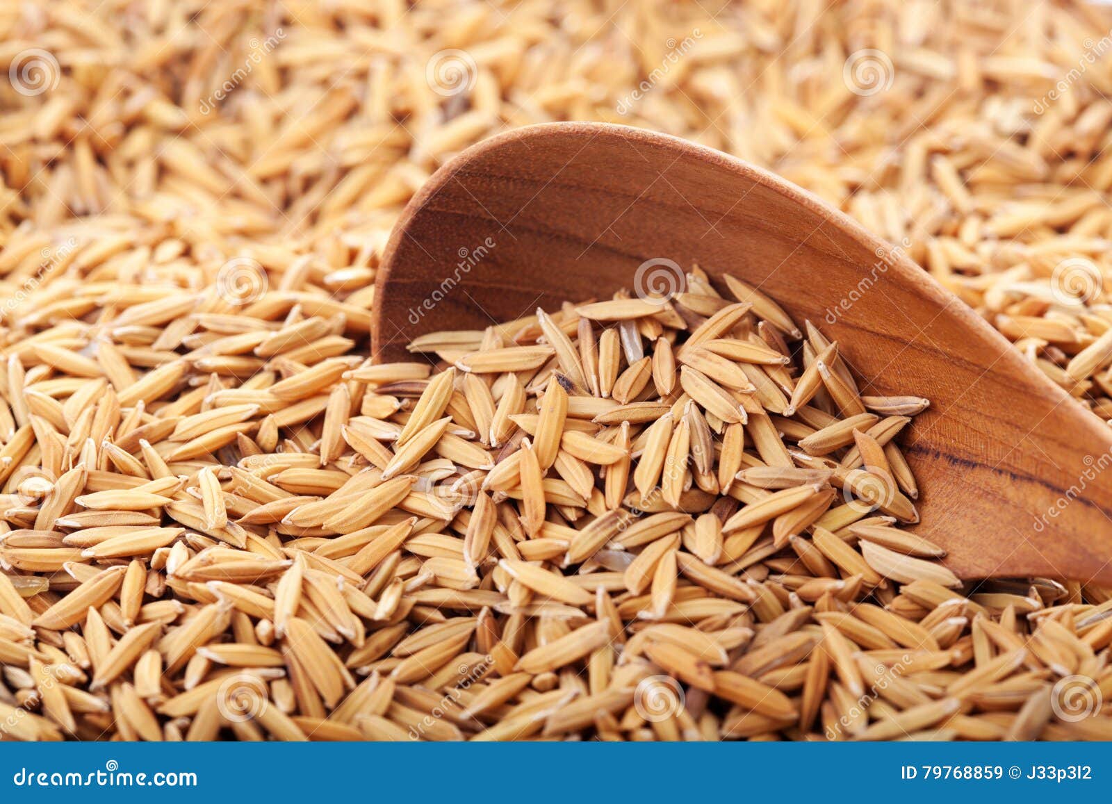 Wooden Spoon and Rice Grain Background Stock Image - Image of legume ...