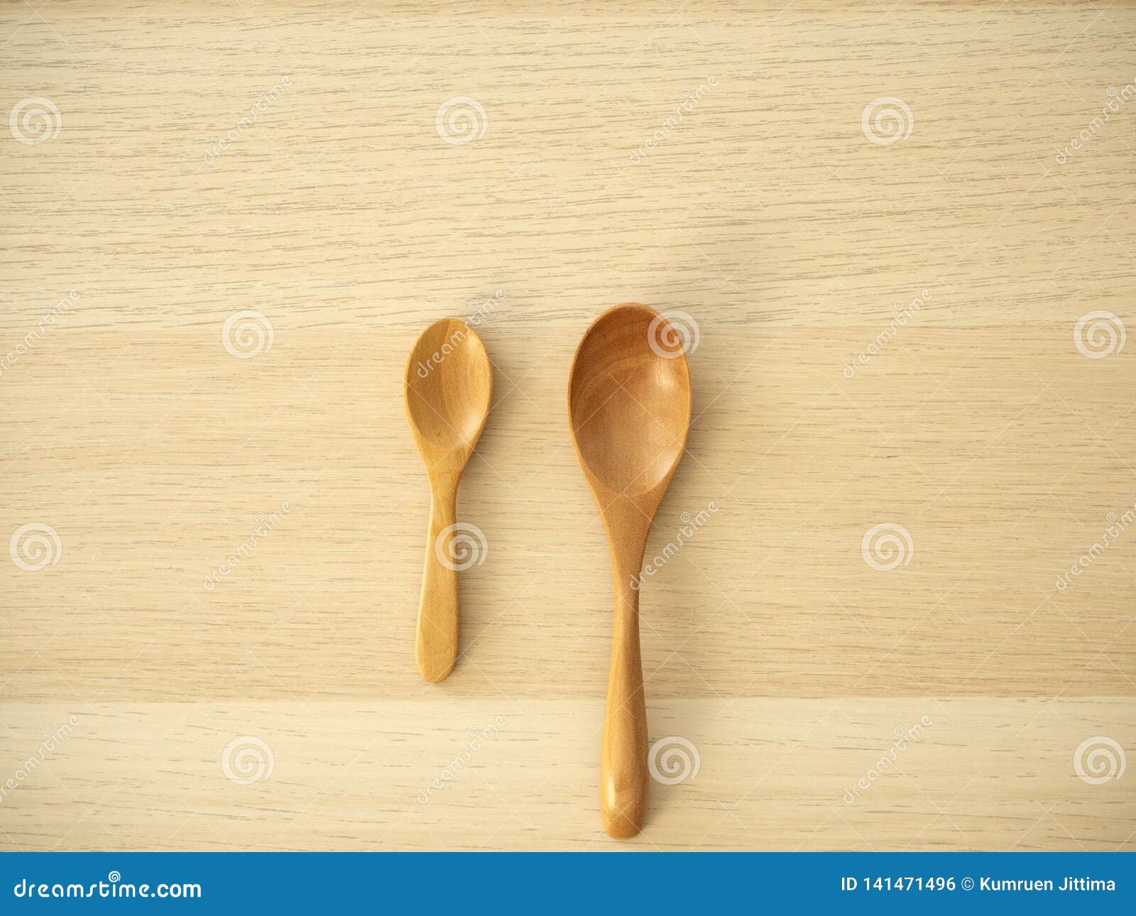 Wooden Spoon on a Wooden Table Stock Photo - Image of cooking, wooden ...