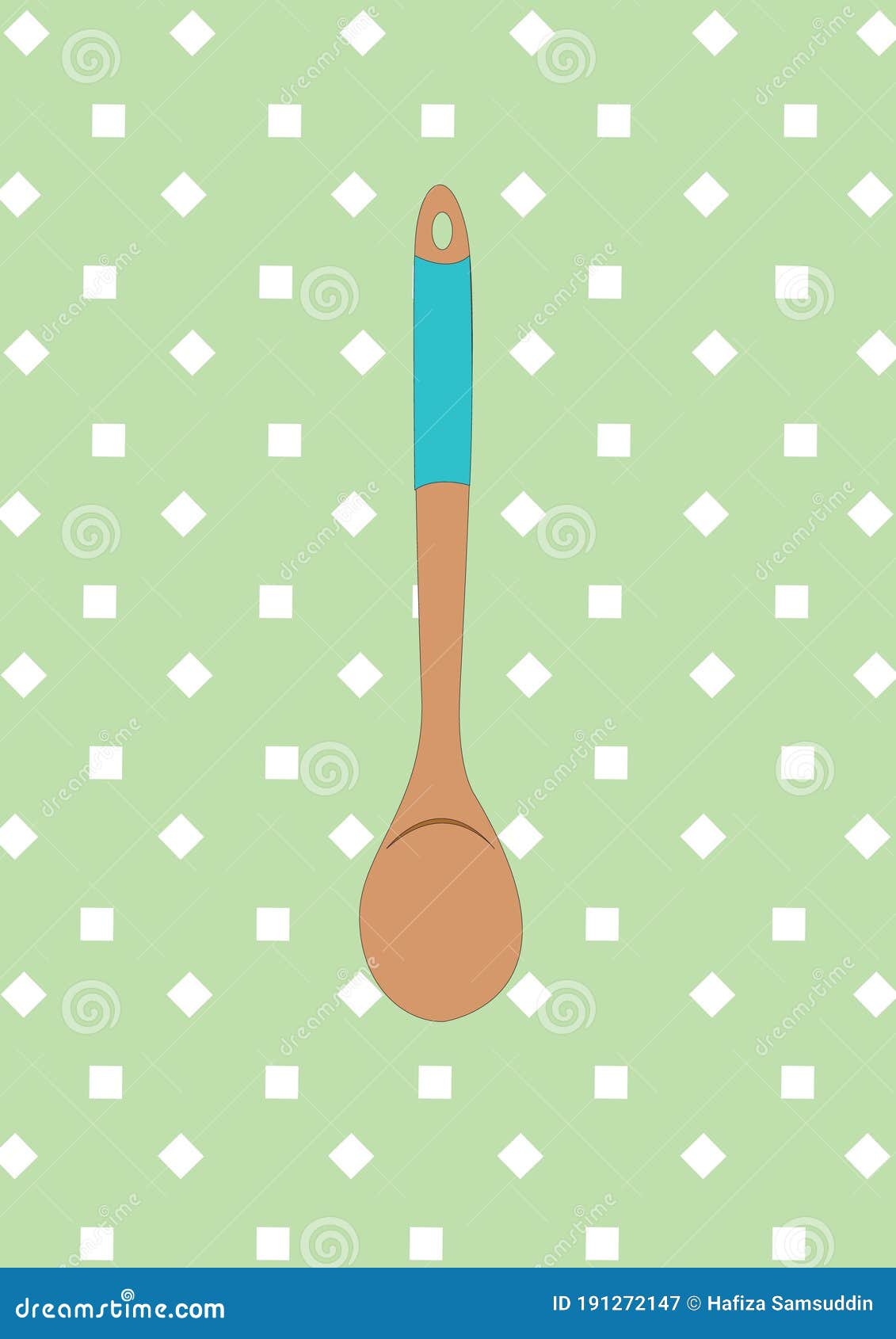 Wooden Spoon. Vector Illustration Decorative Design Stock Vector ...