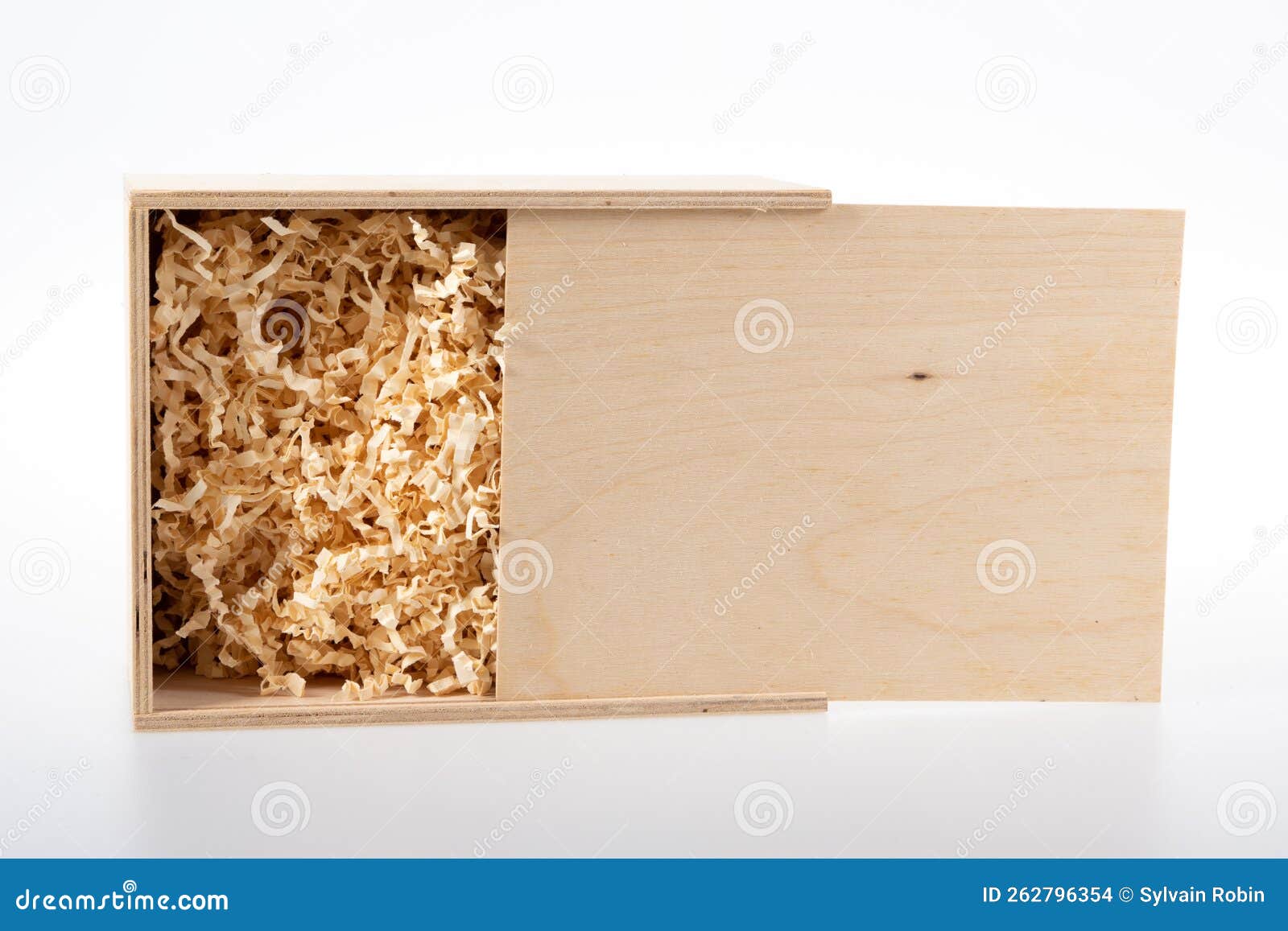 Wooden Square Boxes With Closed Sliding Lid On White Grey Background ...