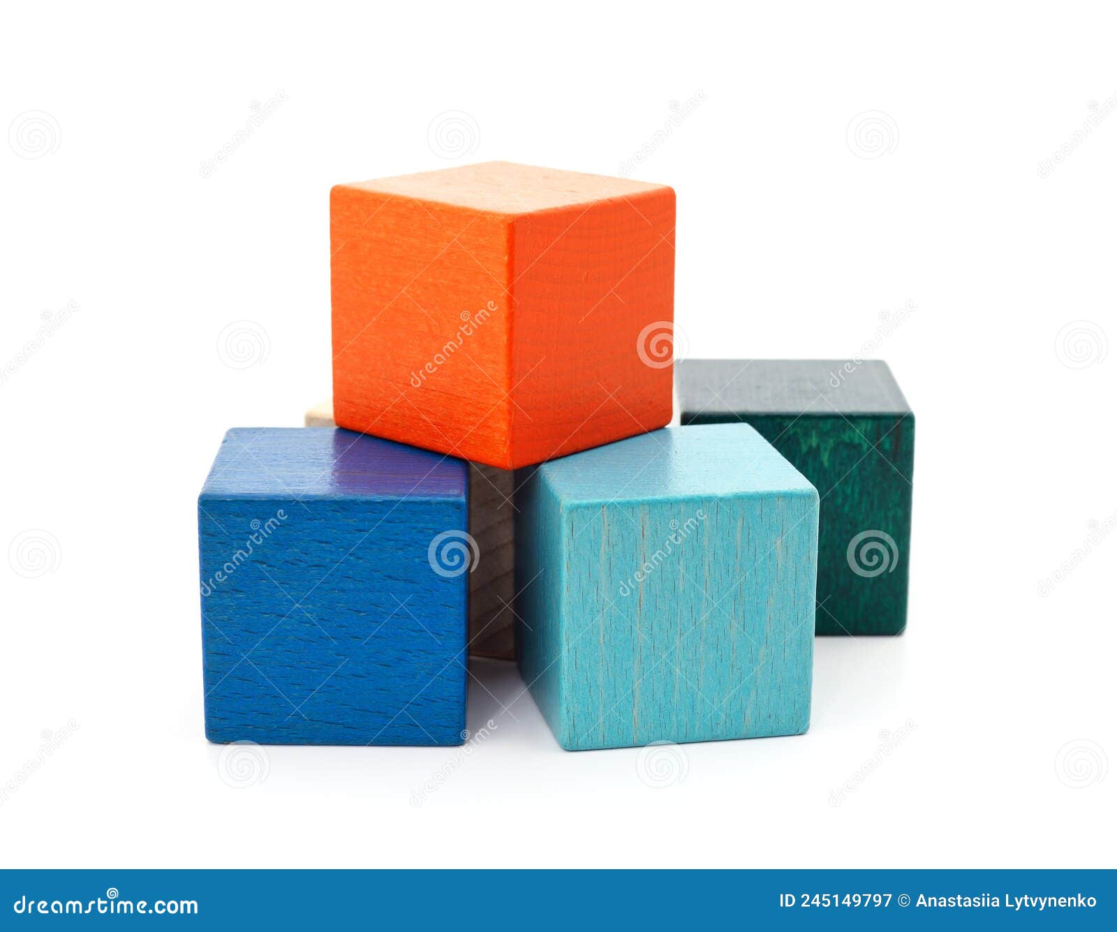 Wooden square cubes stock image. Image of math, skill - 245149797