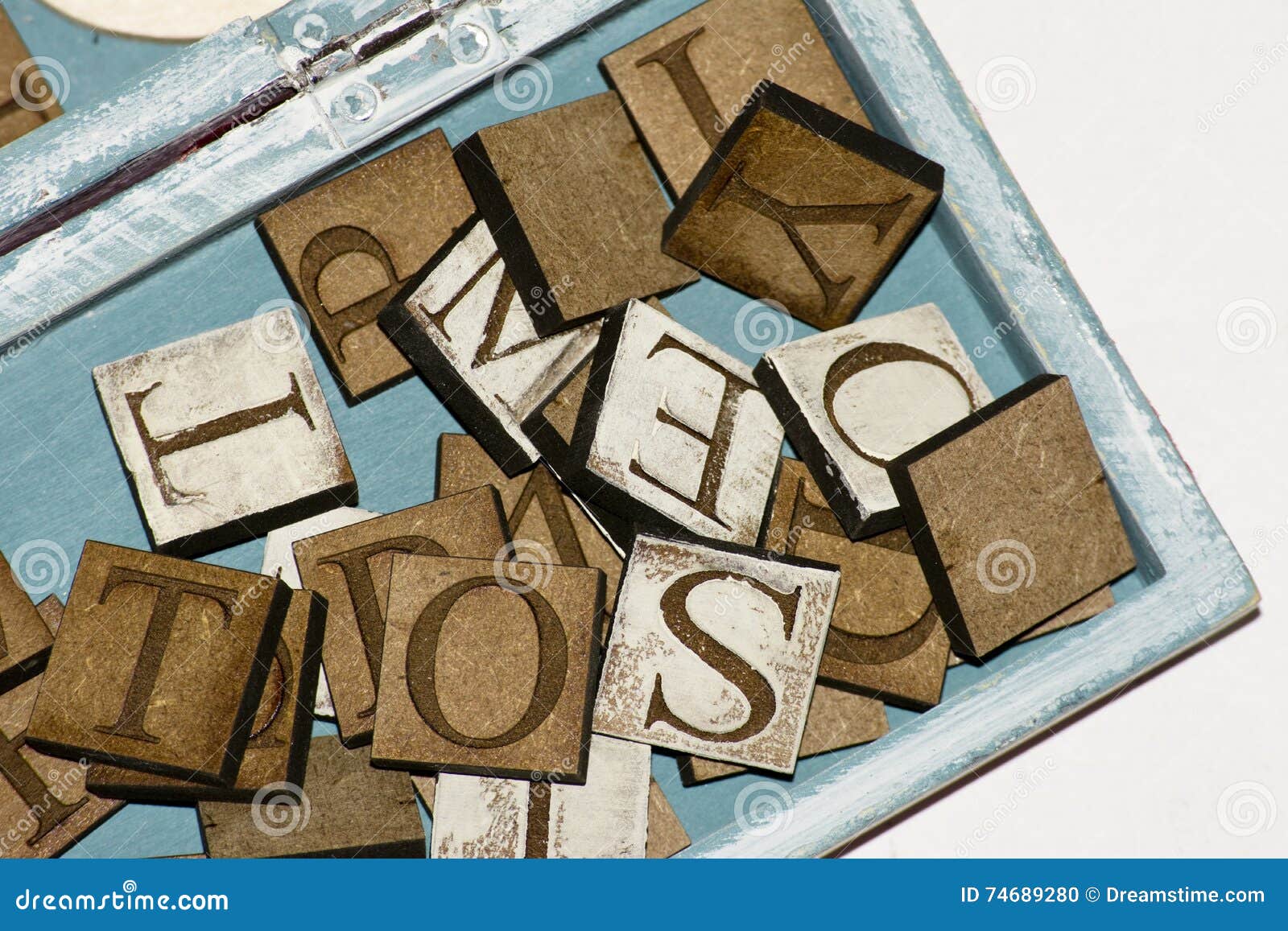 Wooden square letters stock photo. Image of creative - 74689280