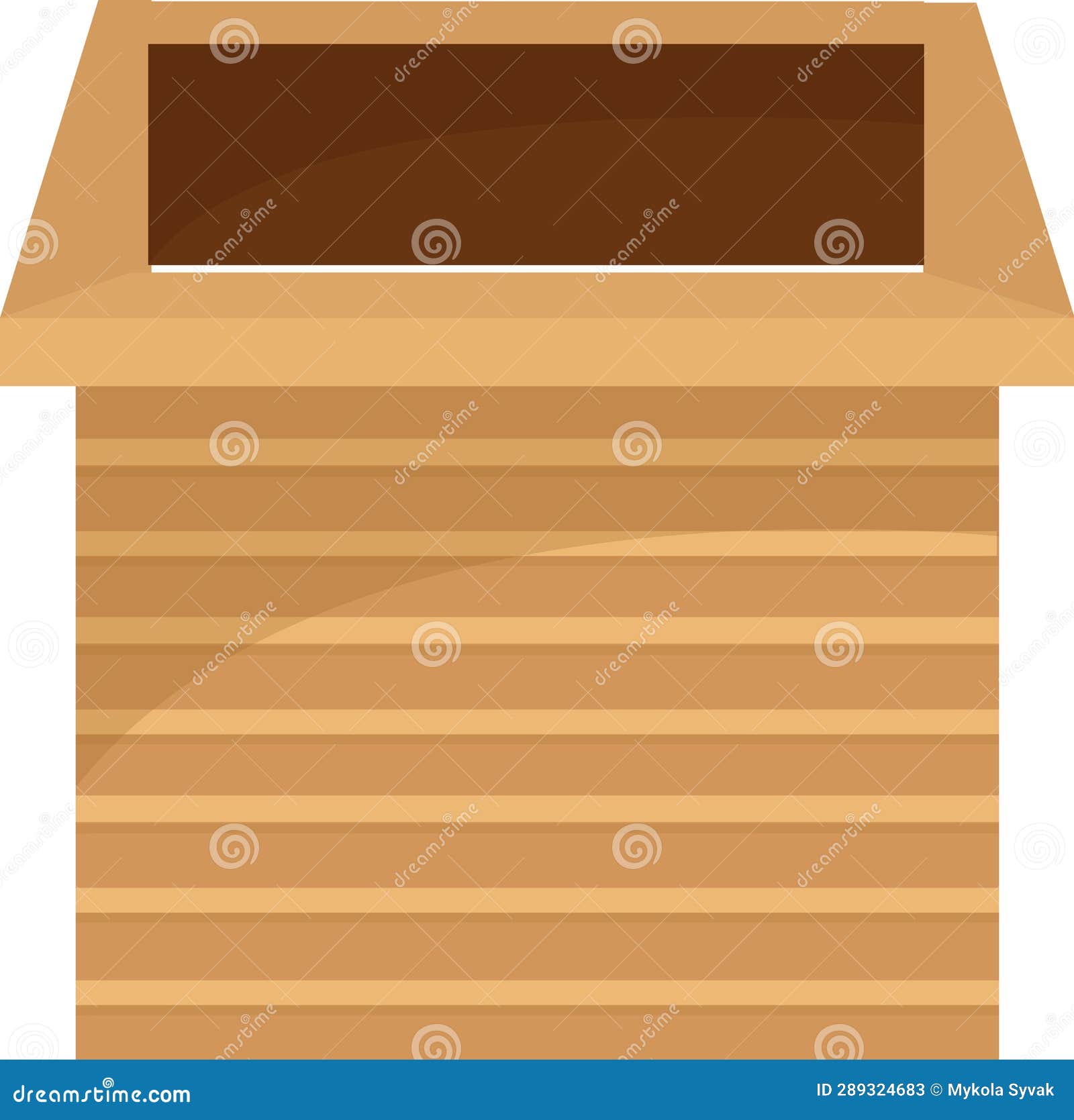 Wooden Square Pool stock vector. Illustration of recreation - 289324683
