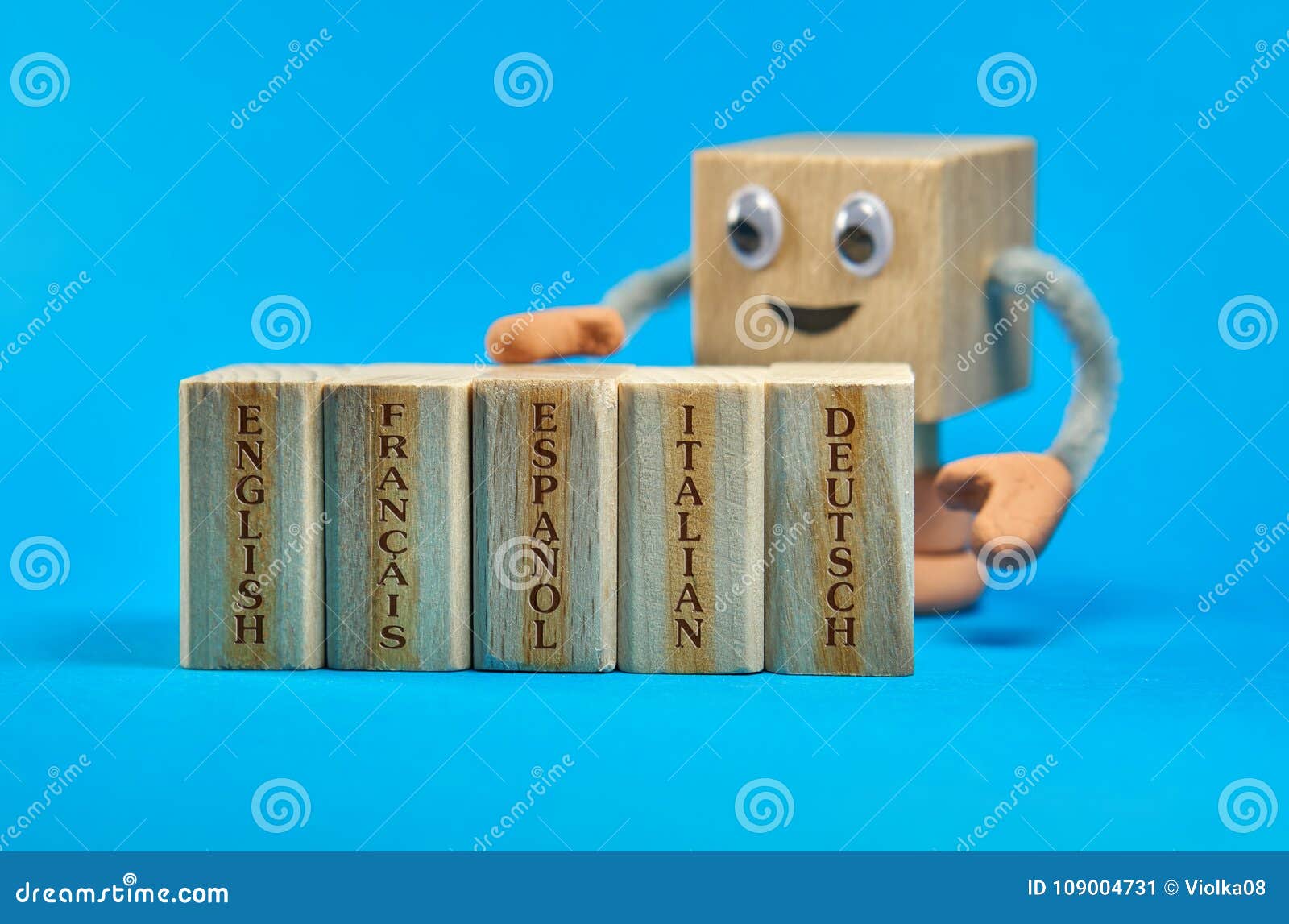 Wooden Stack of Dictionaries Stock Image - Image of dialog, publication ...