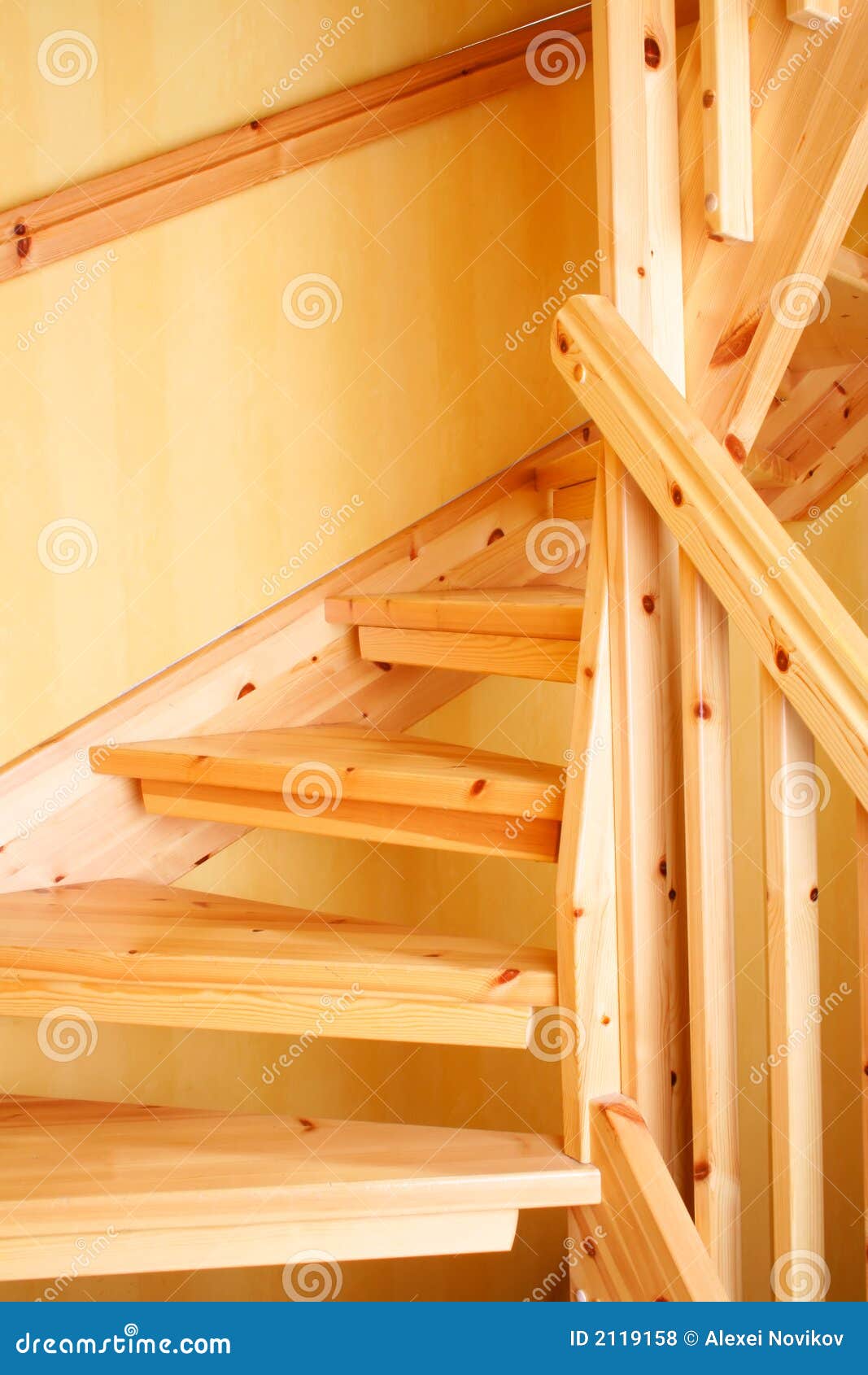 Wooden staircase stock photo. Image of home, architecture - 2119158