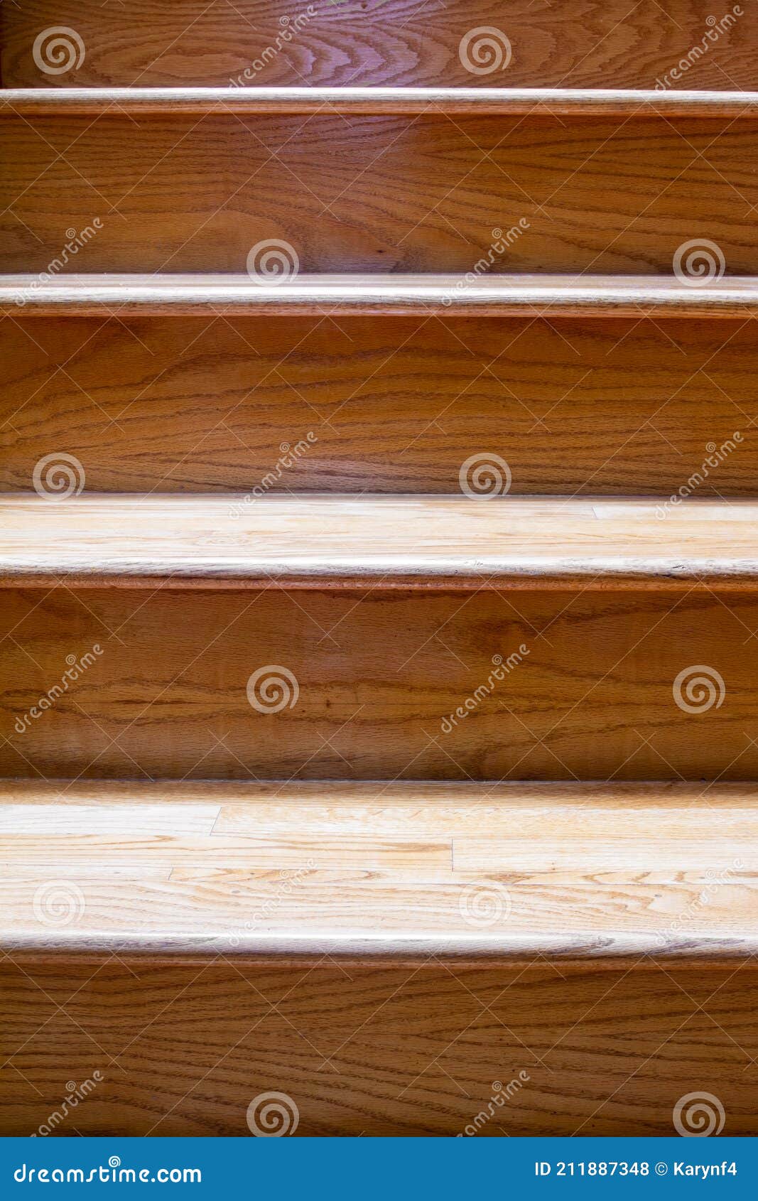 Wooden Staircase Leading Up Stock Photo - Image of light, abstract ...