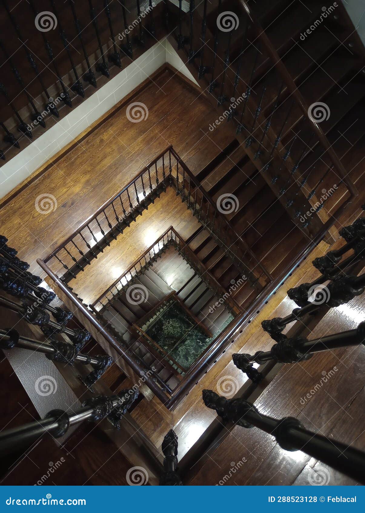 Wooden staircase stock photo. Image of stairway, background - 288523128