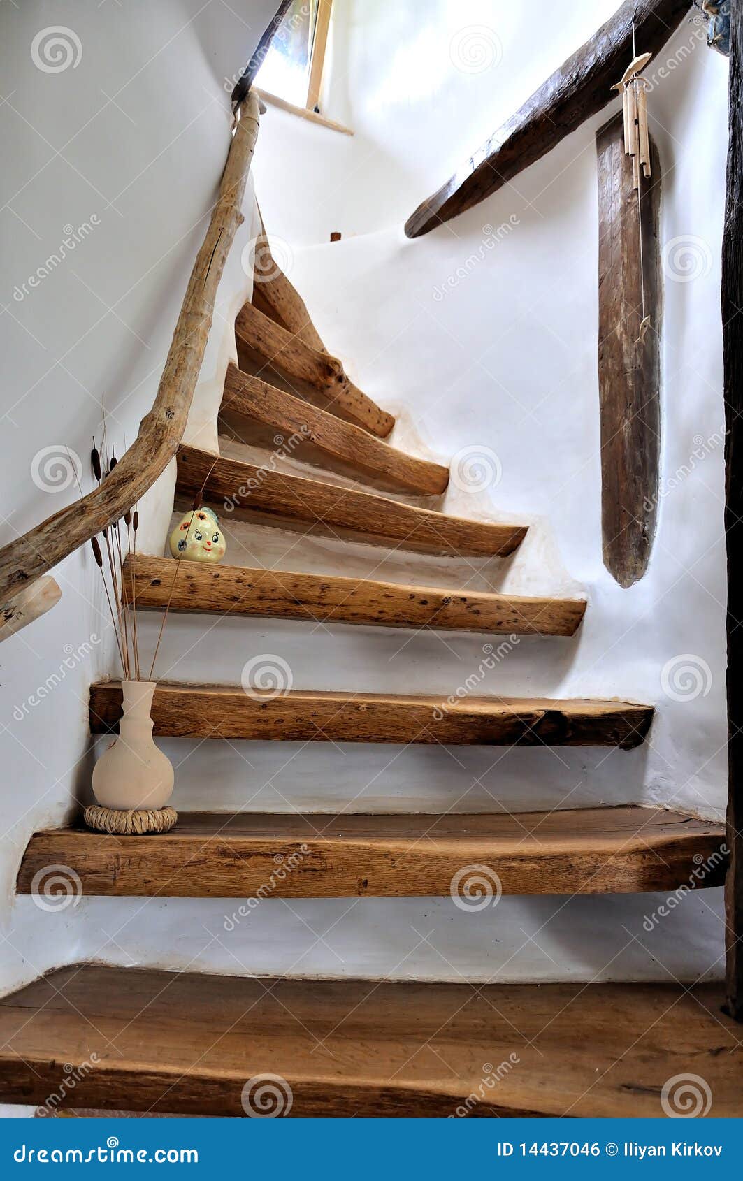 Wooden stairs stock photo. Image of space, wall, building - 14437046