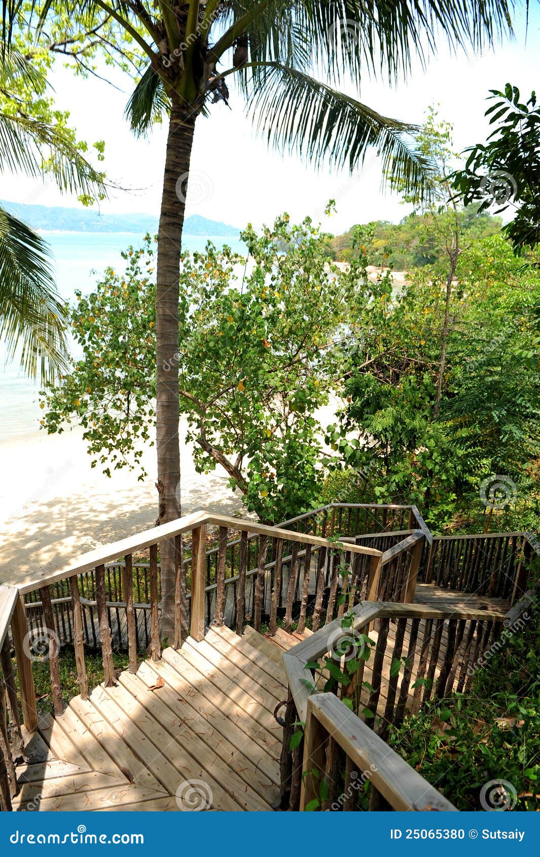 Wooden stairs on beach stock photo. Image of architecture - 25065380