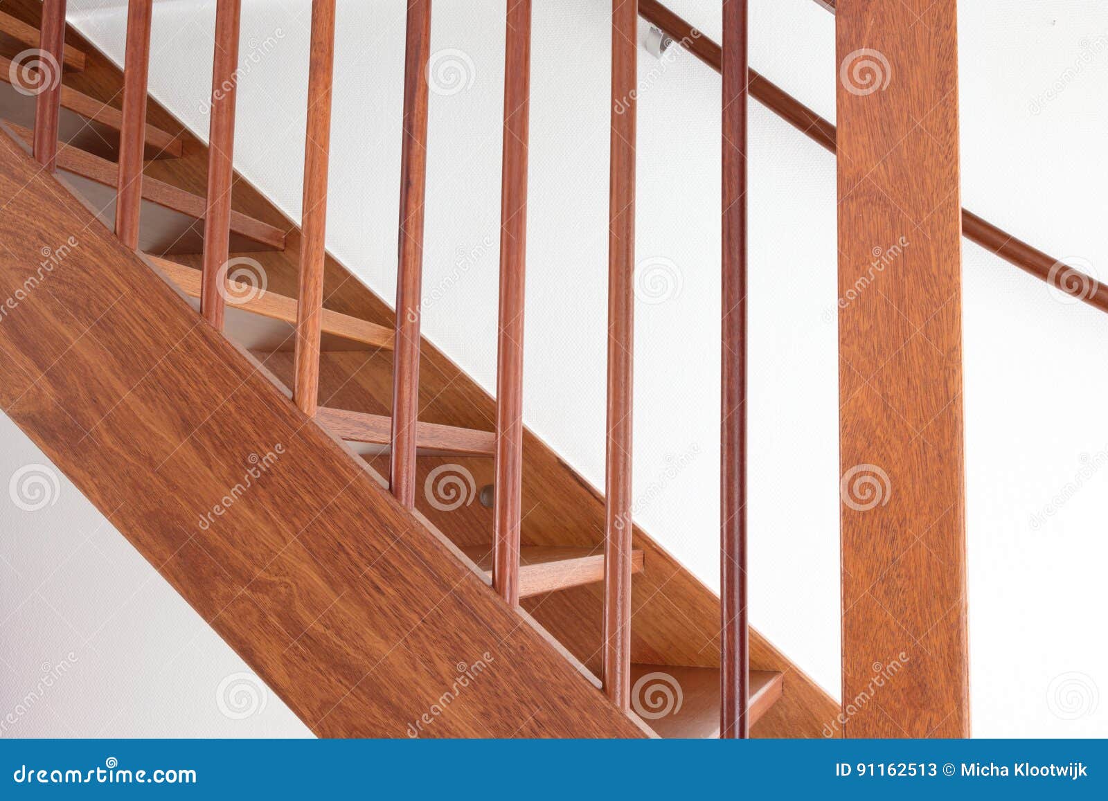 Wooden Stairs in a Dutch House Stock Image - Image of construction ...