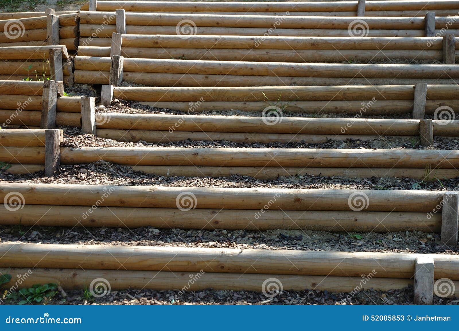 Wooden stairs stock image. Image of hillslope, outdoor - 52005853