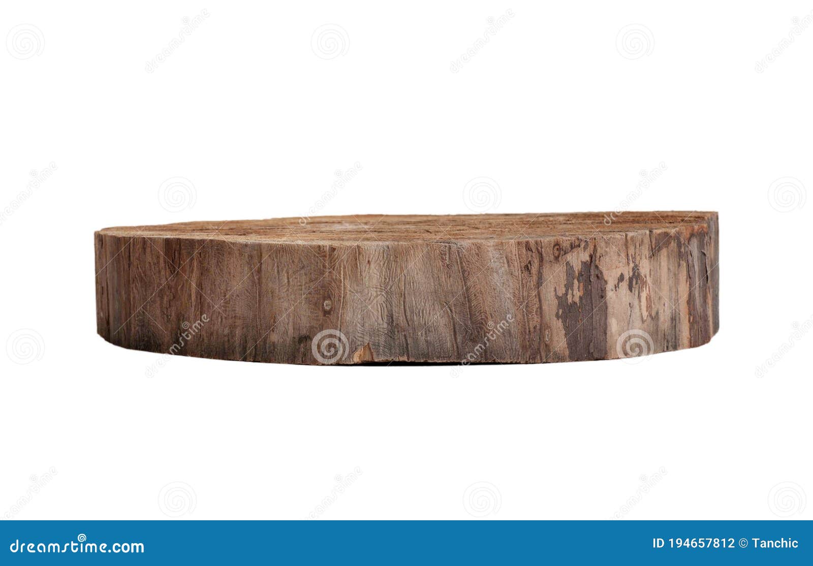 Wooden Stand Isolated, Wooden Round Background Stock Photo - Image of ...