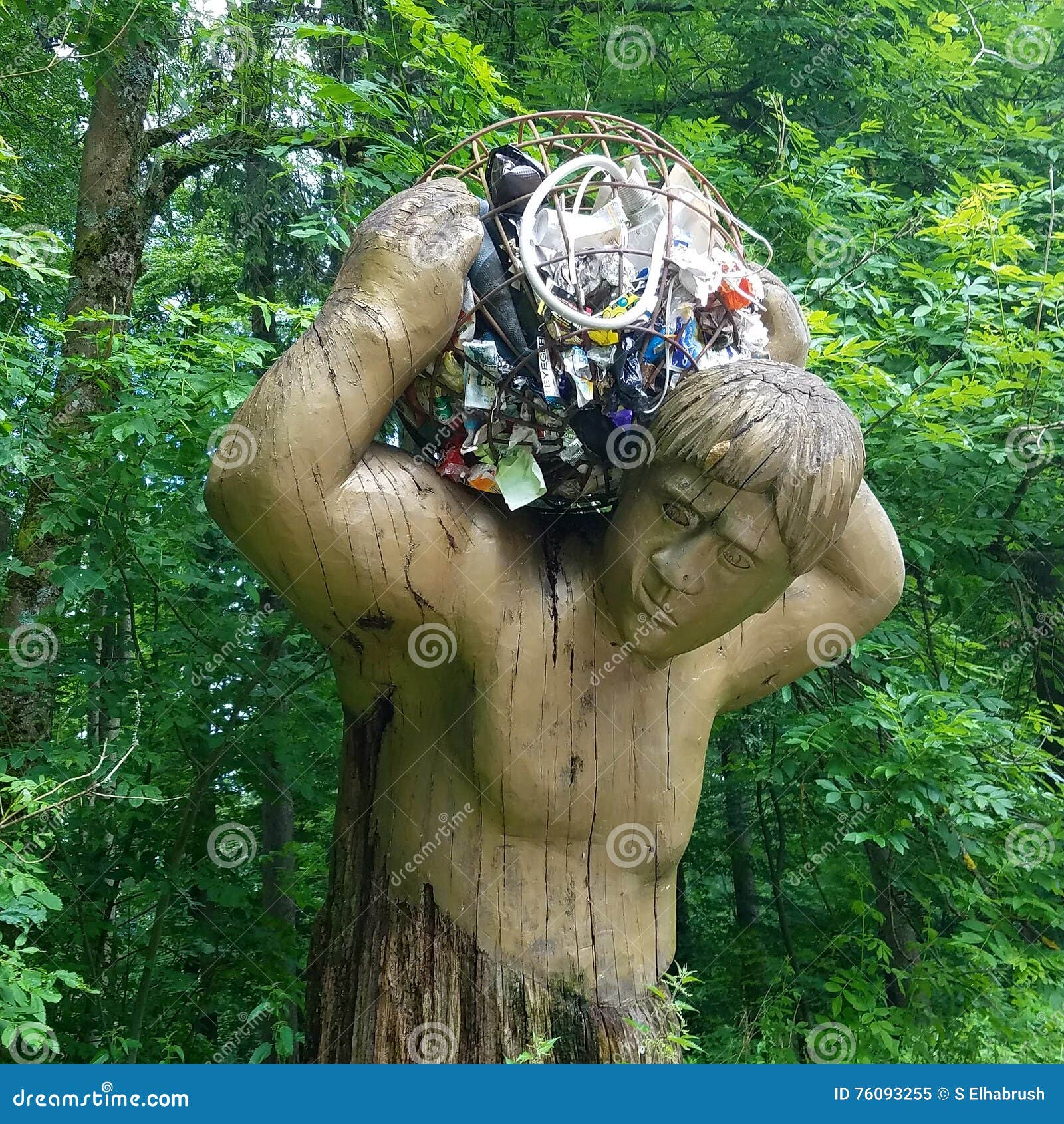 A Statue Of A Boy Carrying A Lamb Editorial Photo | CartoonDealer.com ...
